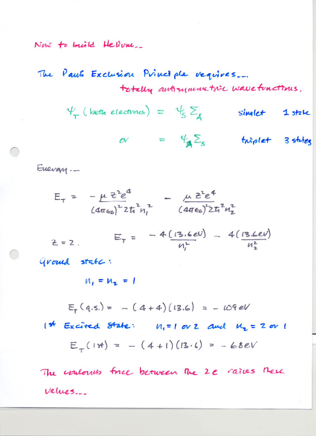 Hand Written Notes For Exam Thermodynamics And Modern Physics Phy