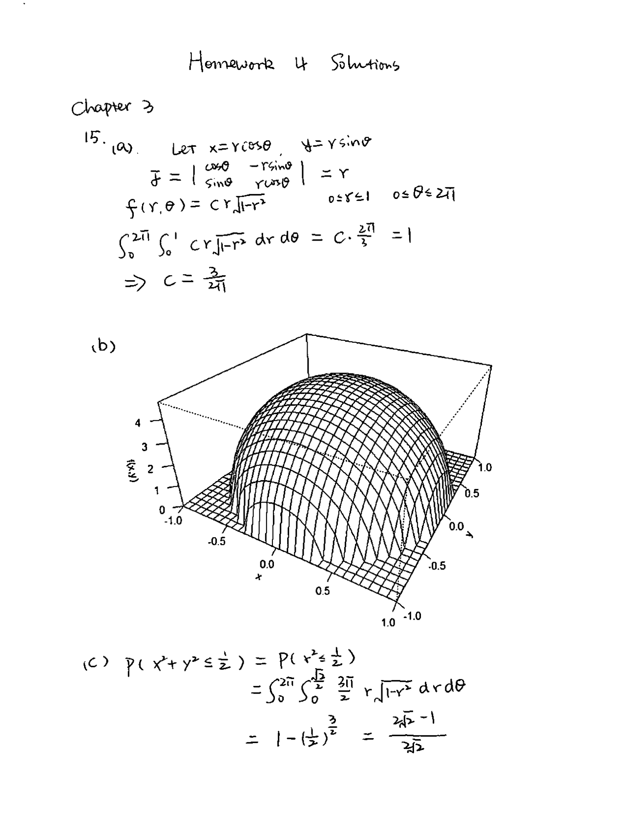 Homework 4 Solution - Probability for Statistical Inference | STAT 610 - Docsity