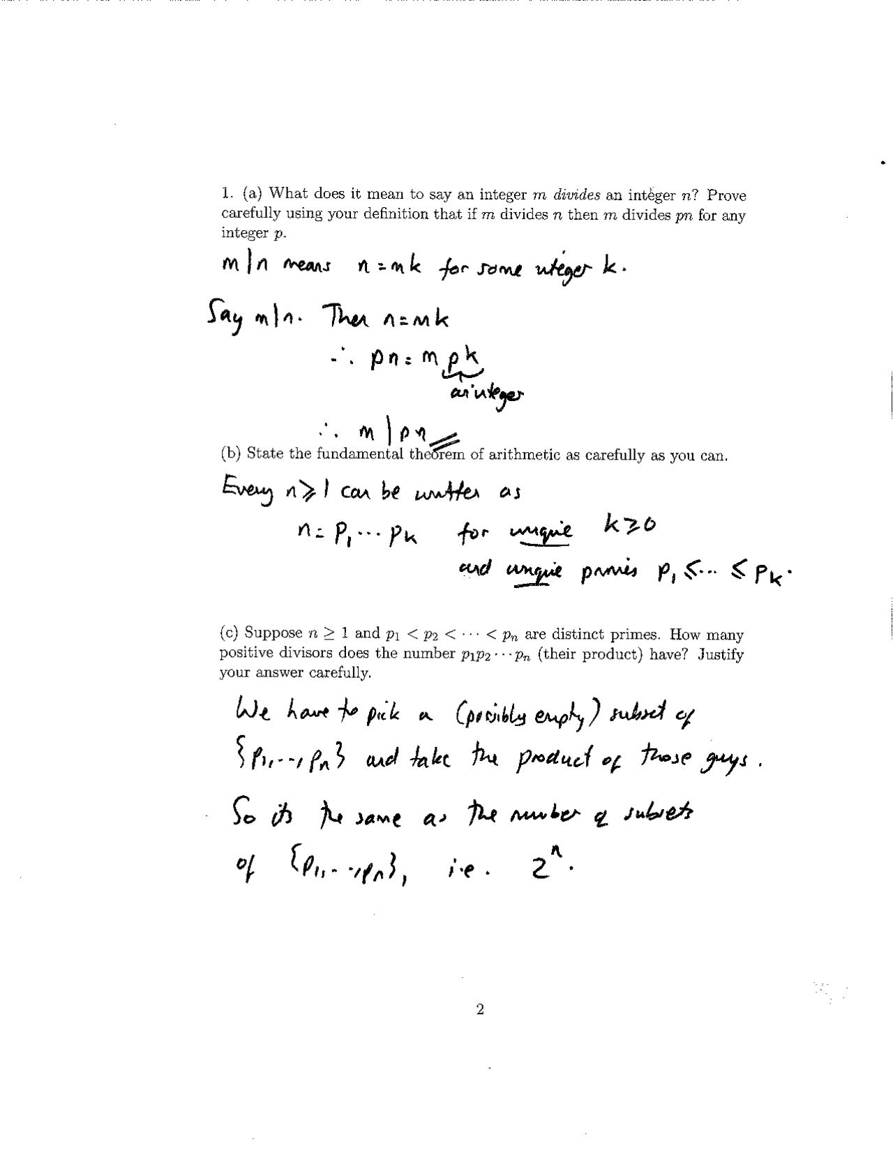8 Questions With Solutions Elementary Discrete Mathematics I Math