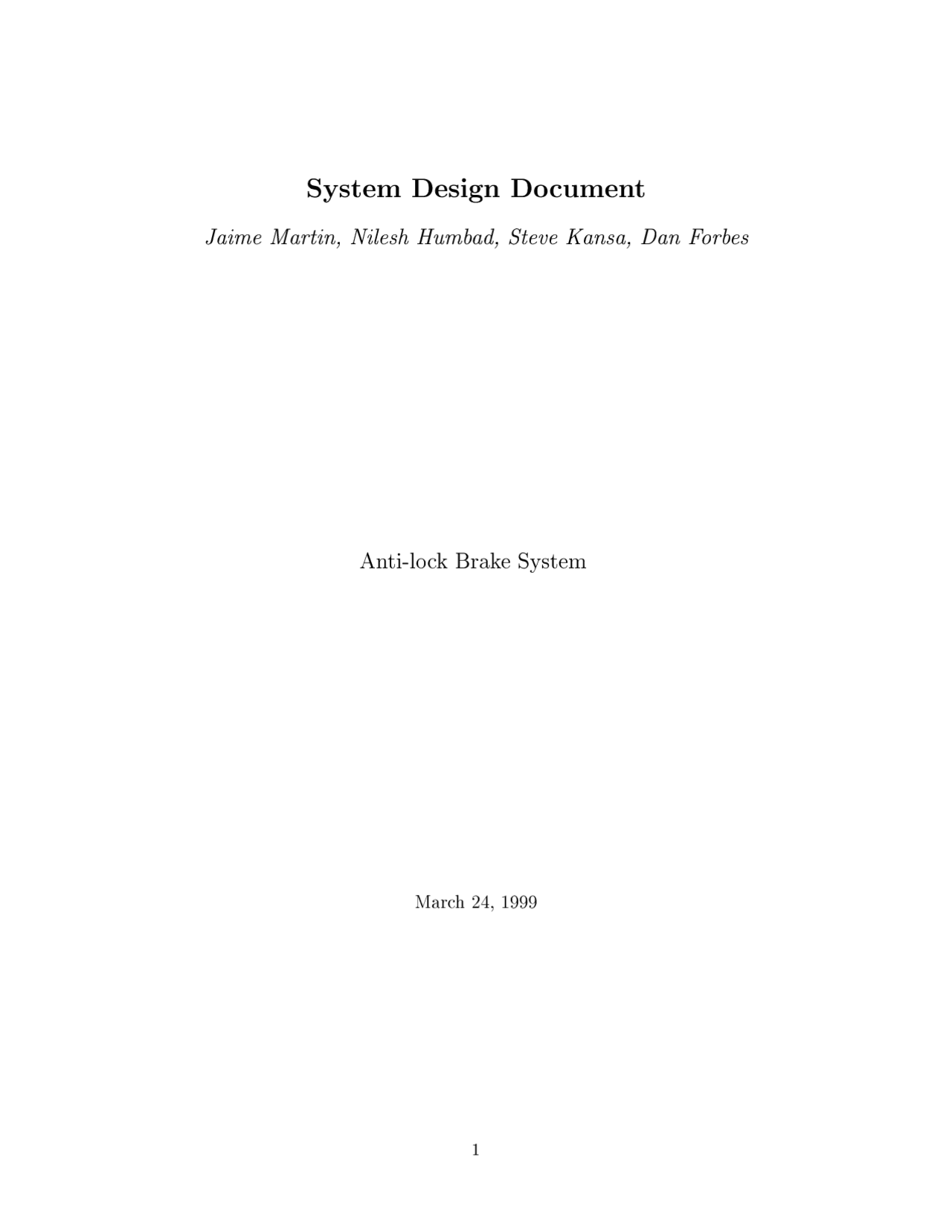 System Design Document Senior Design Ece 480 Docsity