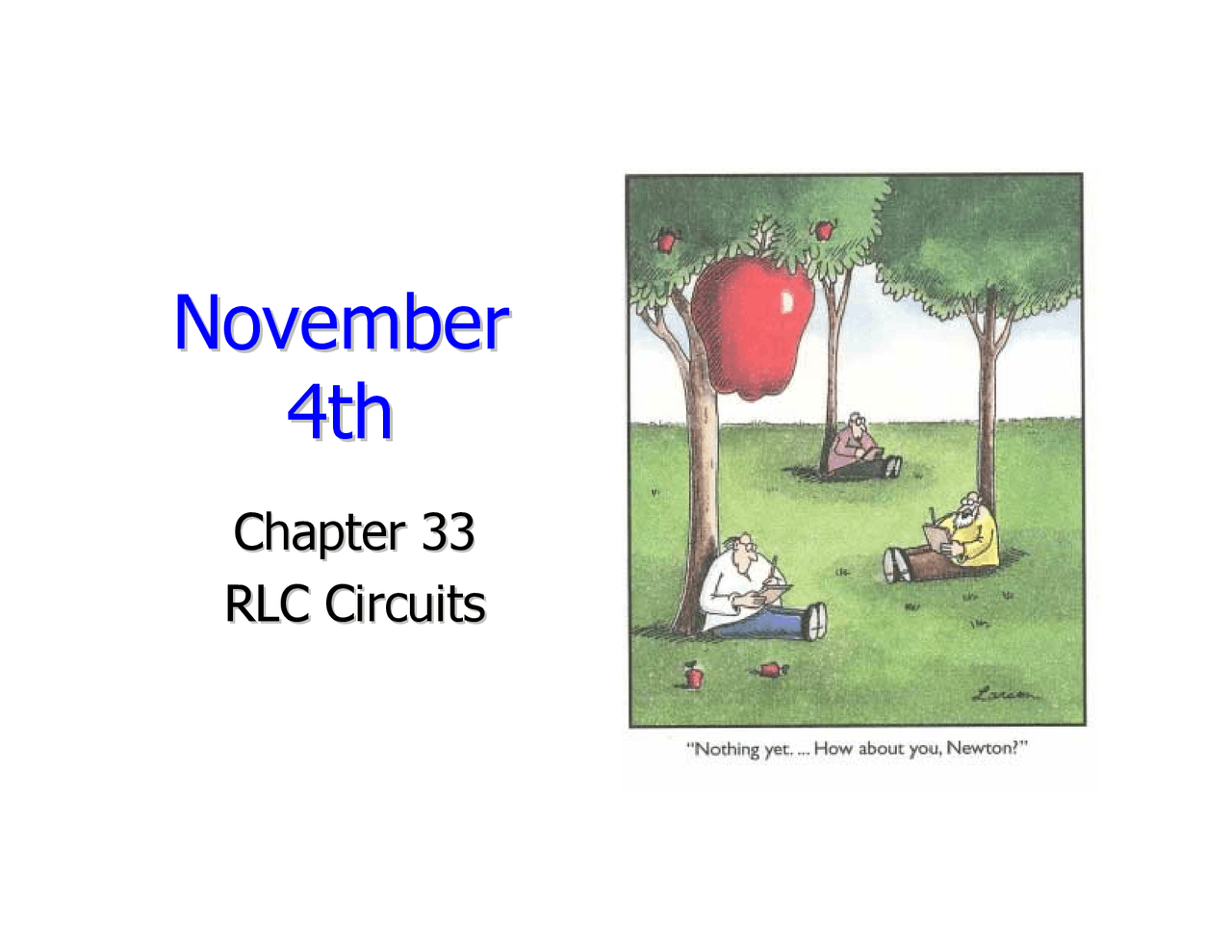 Lecture Slides On Rlc Circuits Physics Scientists And Engineers Ii