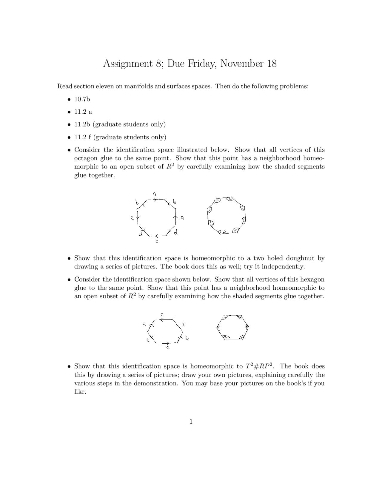 Questions For Assignment 8 Introduction To Topology Math 431 Docsity
