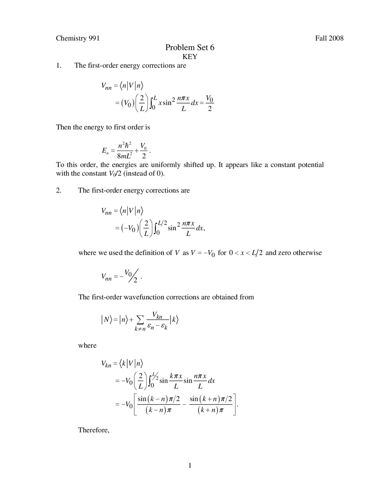 3 Solved Problems on First-order Energy - Assignment 6 | CEM 991 ... 3 Solved Problems on First-order Energy - Assignment 6 | CEM 991 ...