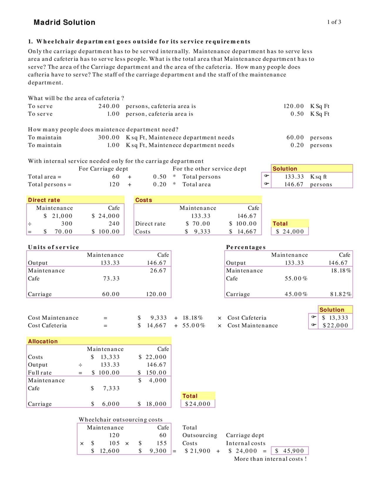 Notes On Madrid Solution Cost Accounting Actg 326 Docsity