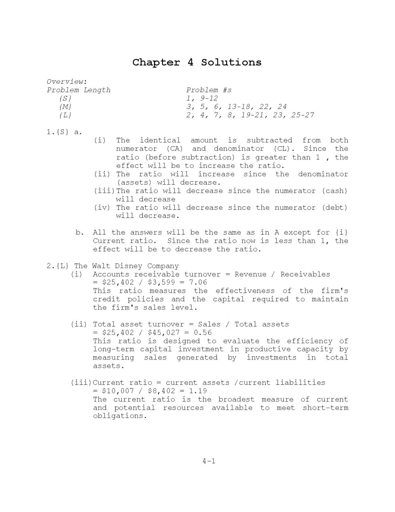 Financial Statement Analysis Solutions For Assignment 4 Actg 516