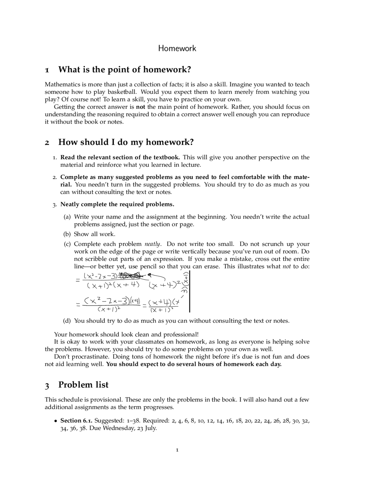 Questions On University Mathematics I For Assignment 1 Math 106 Docsity