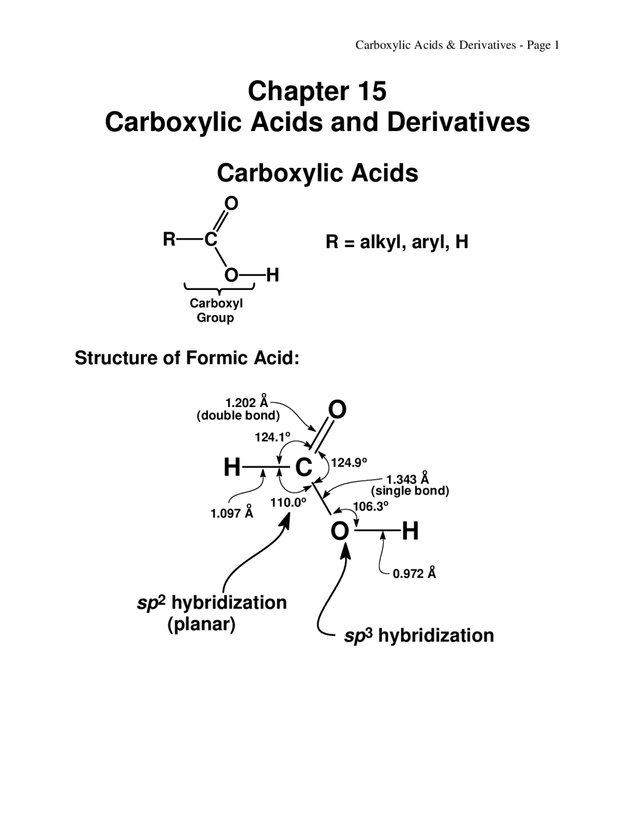 Notes On Carboxylic Acids And Derivatives Ch 332 Docsity