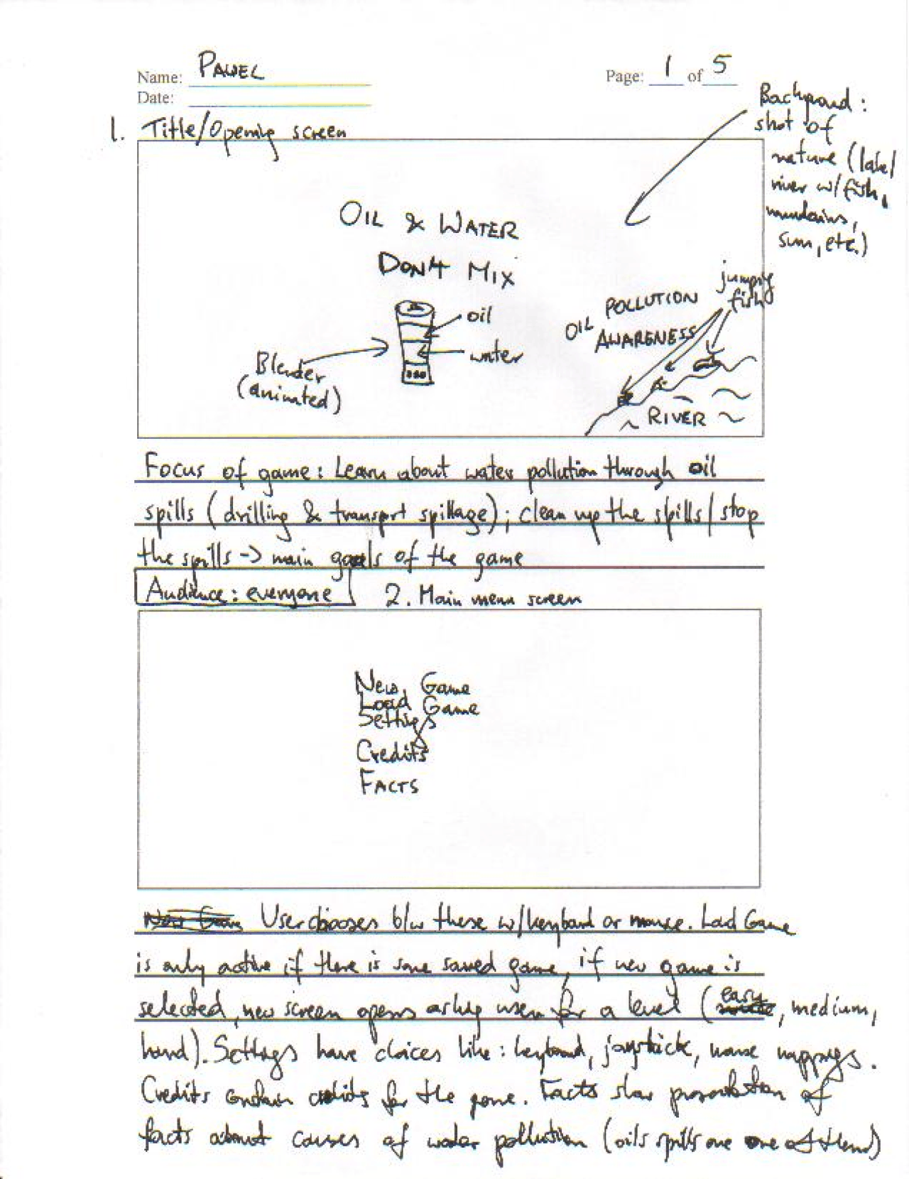 Solved Questions For Assignment 1 Video Game Design And Development