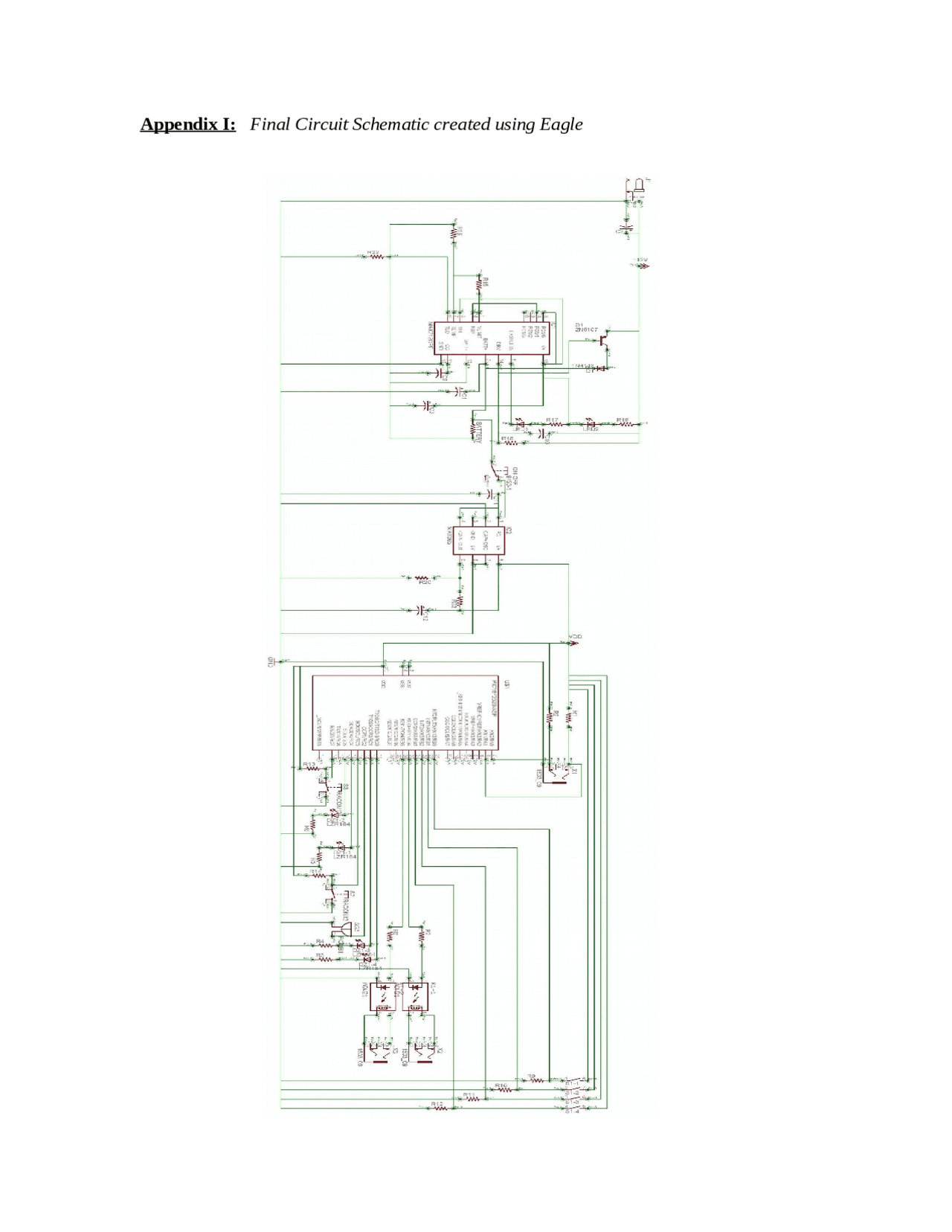 Final Circuit Schematic Created Using Eagle - Senior Design | ECE 480 - Docsity