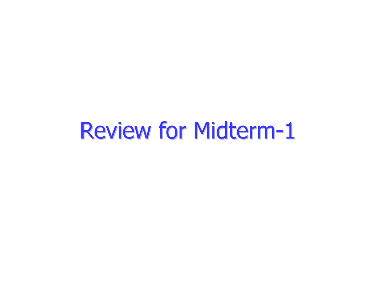 Review Midterm 1 For Physics Scientists And Engineers Ii Phy 184