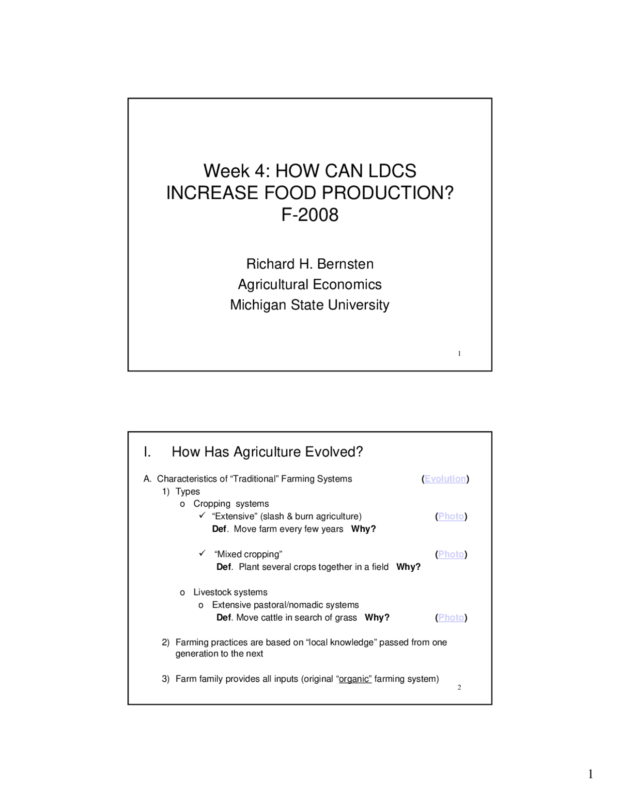 How Can Ldcs Increase Food Production Lecture Notes For Exam Eep