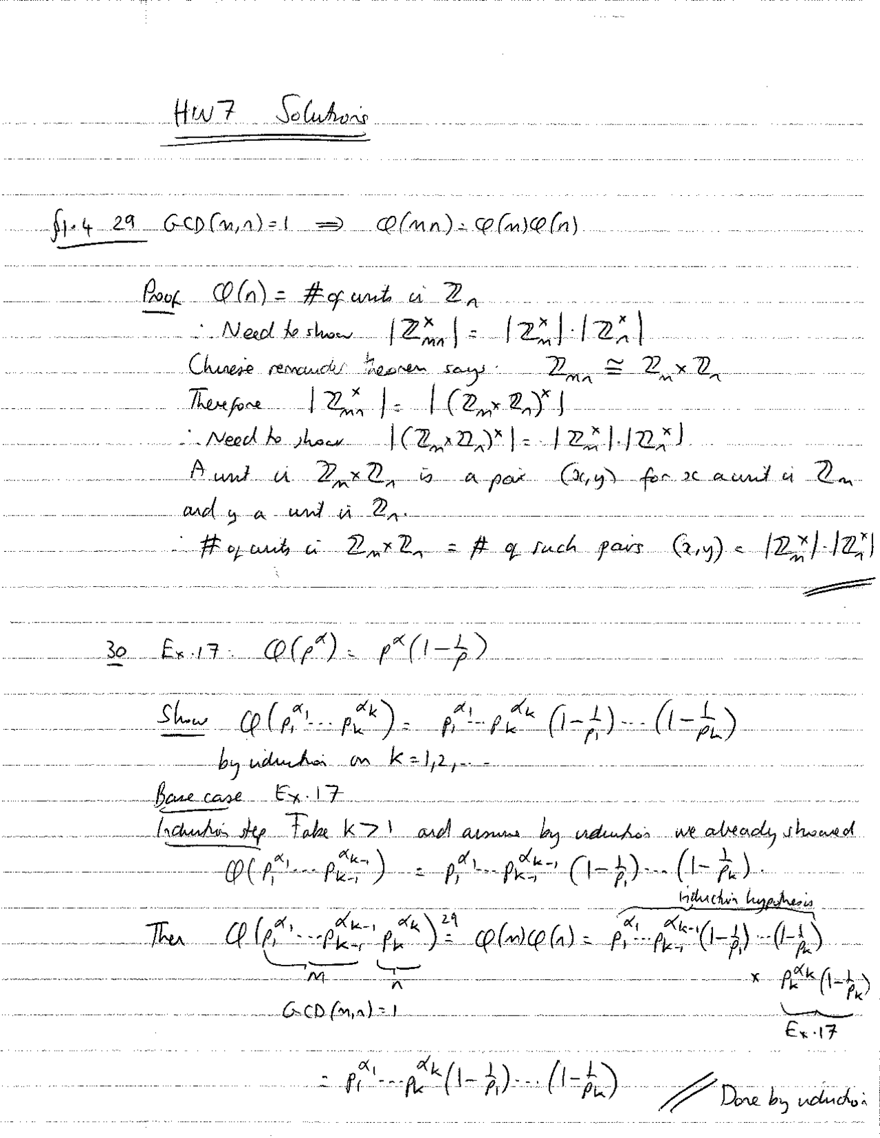 Homework 7 Solutions Fundamental Of Abstract Algebra Math 391 Docsity