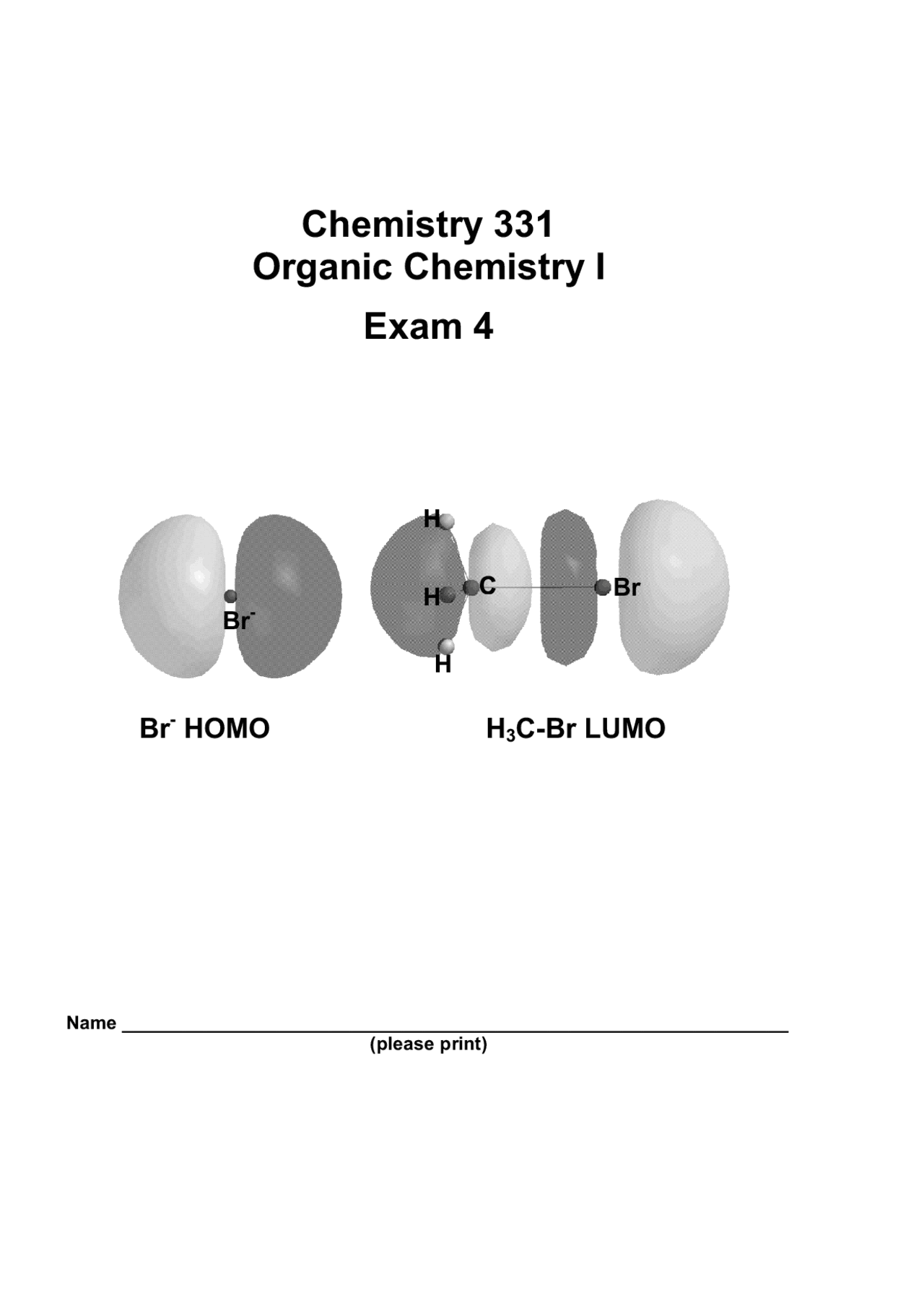6 Problems In Exam Organic Chemistry I Ch 331 Docsity