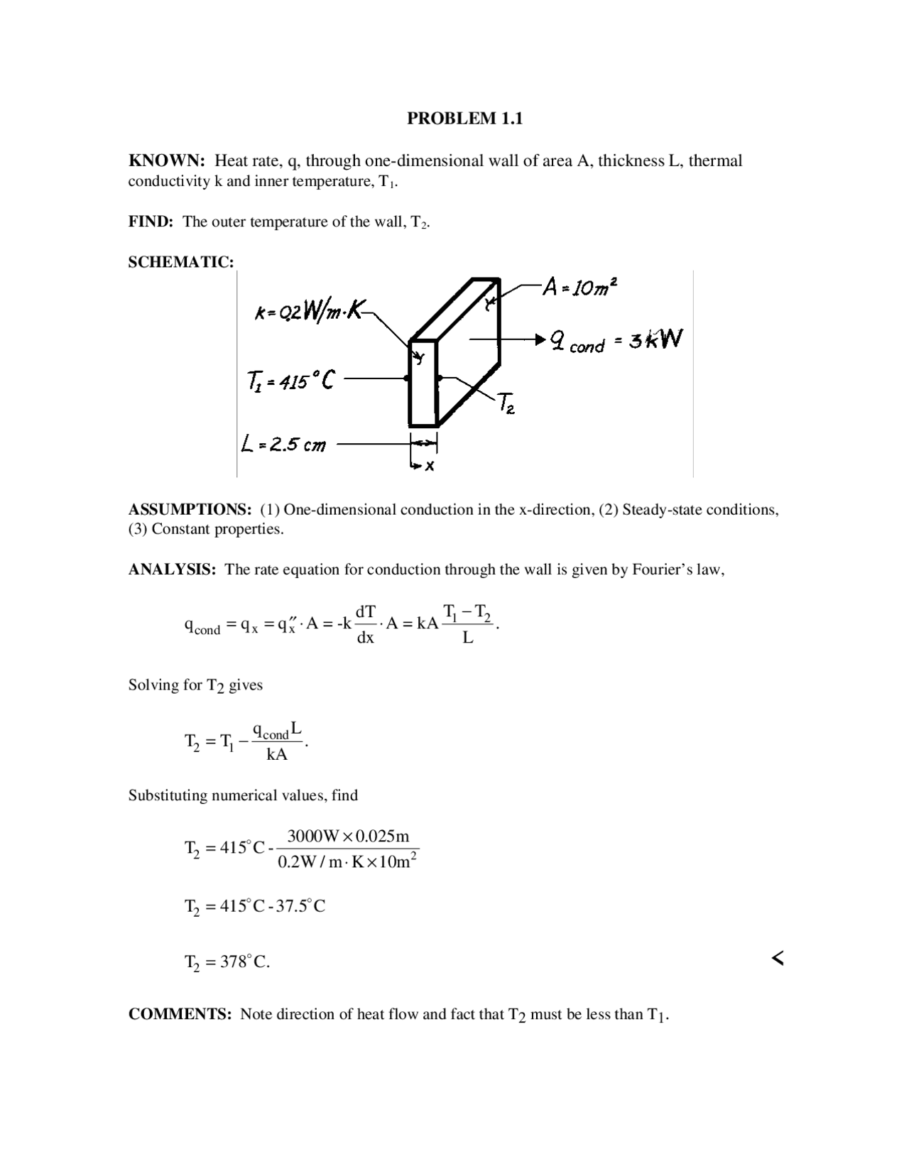 Practice Solved Problems For Assignment 1 Heat Transfer Me 321