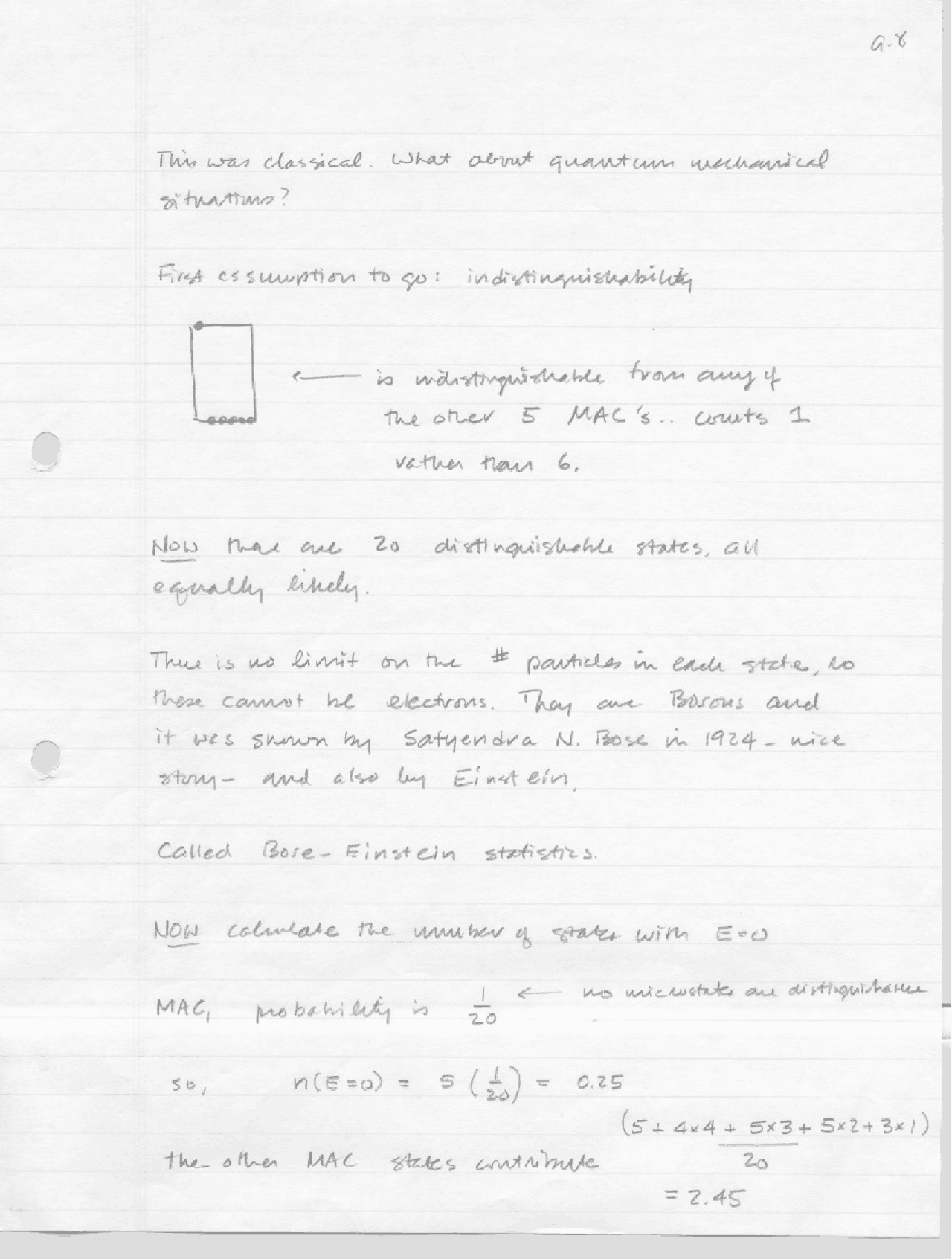 What about Quantum Mechanical Situation - Handwritten Notes | PHY 215 ...