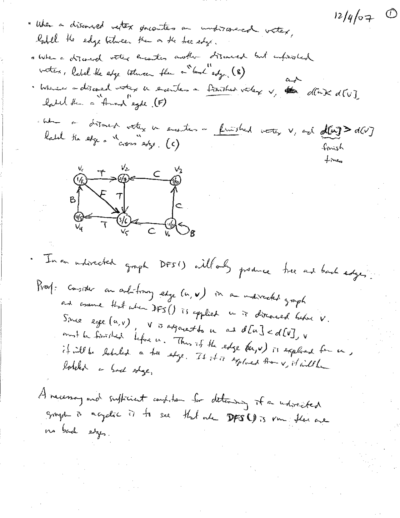 Handwritten Notes On Topological Sorting Ece 537 Docsity