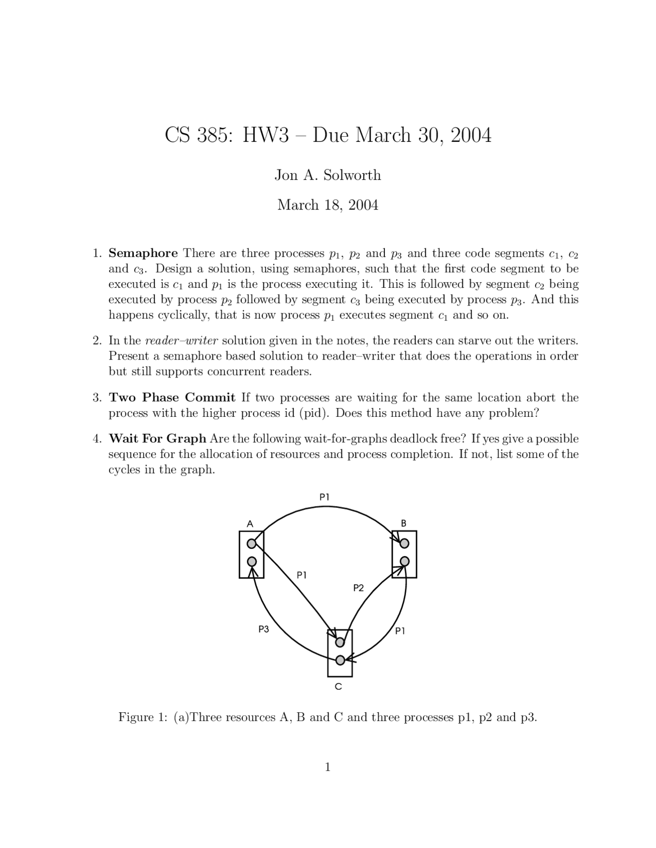 5 Solved Problems On Arrays Of Resources In Graph Homework 3 Cs 385 Docsity