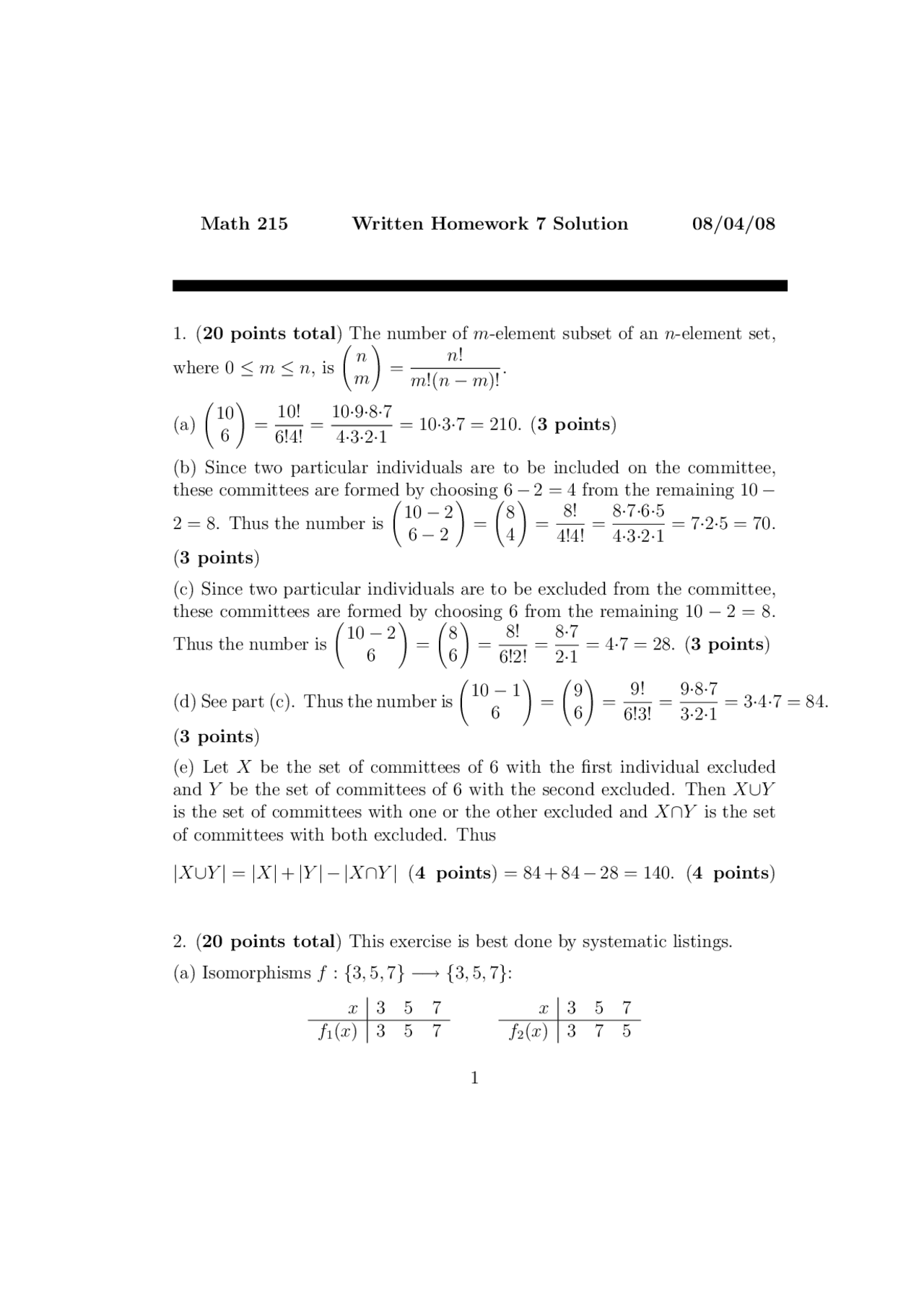 Homework 7 With Solutions For Introduction To Advanced Mathematics