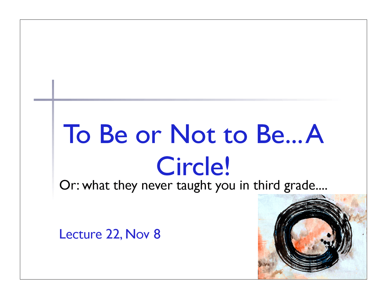 Fog Of Circularity Lecture Slides Design Of Large Programs Cs