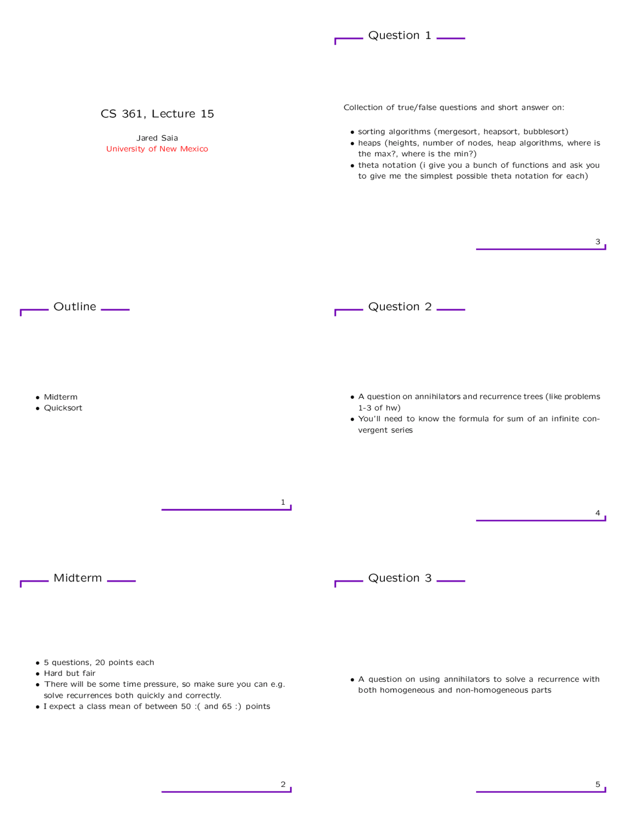 Data Structures And Algorithms Class Notes Cs 361l Docsity 0234