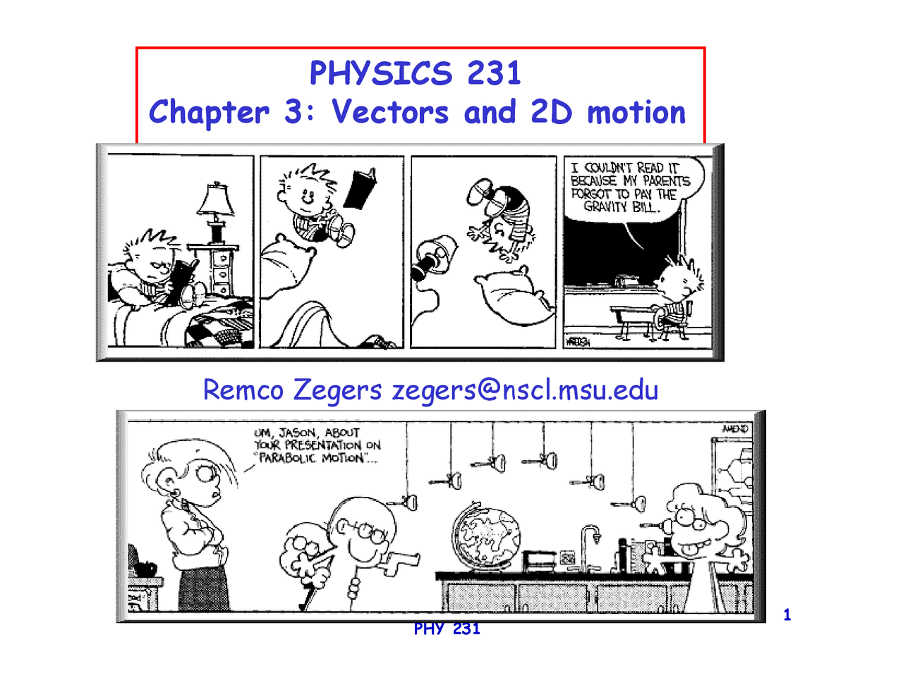 Study Guide for Introductory Physics I | PHY 231 - Docsity