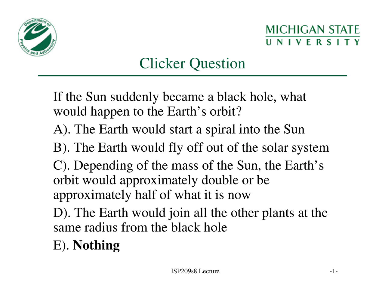 5 Solved Questions On Mystery Of The Physical World Isp 209 Docsity