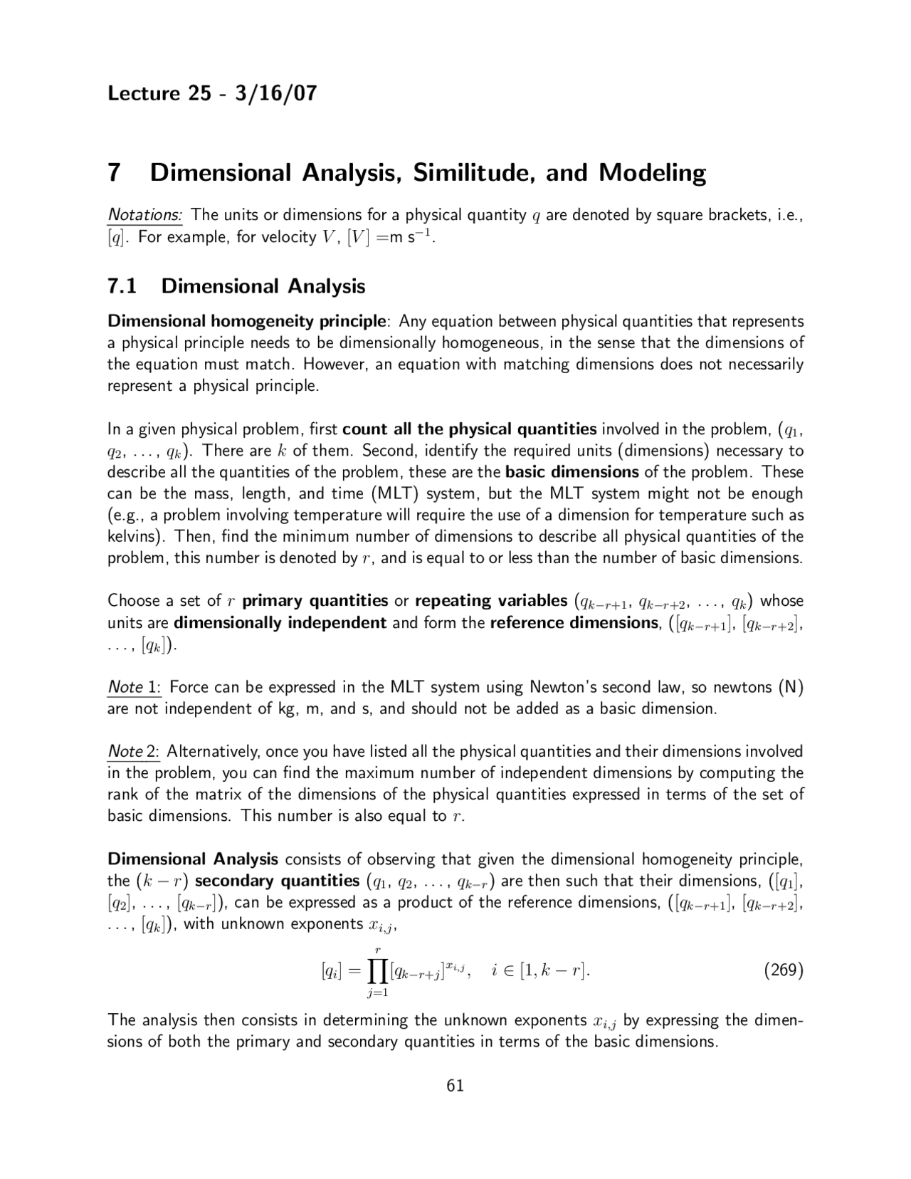 Dimensional Analysis Similitude Modeling Conductive Heat Transfer