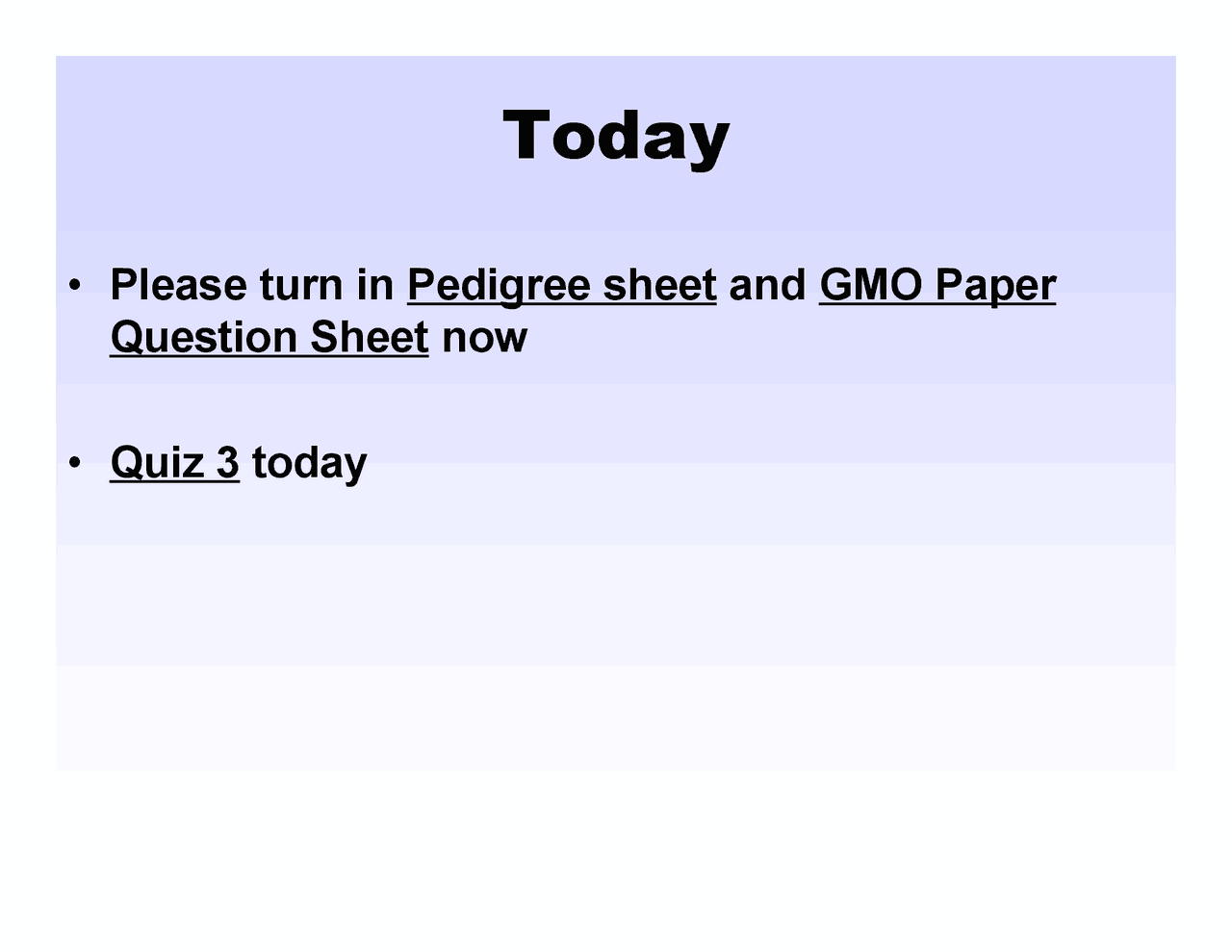 Pedigree Sheet And Gmo Paper Lecture Slides Isb 208l Docsity