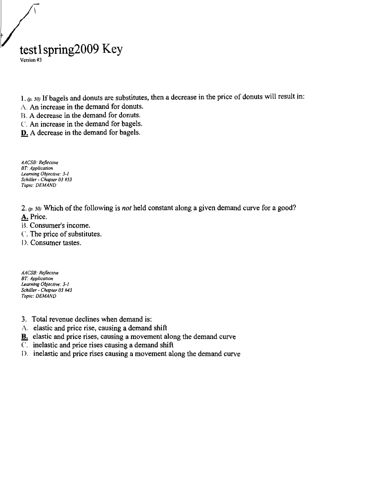 50 Solved Mcqs On Principles Of Microeconomics Exam 1 Econ 2102