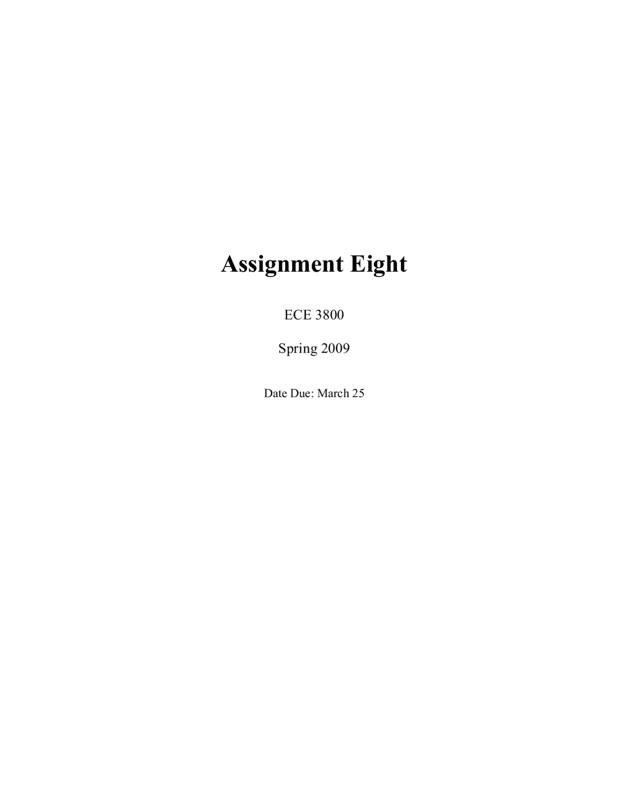 5 Problems on the Definition of Sample Means - Assignment 8 | ECE 3800 | Assignments Electrical ...
