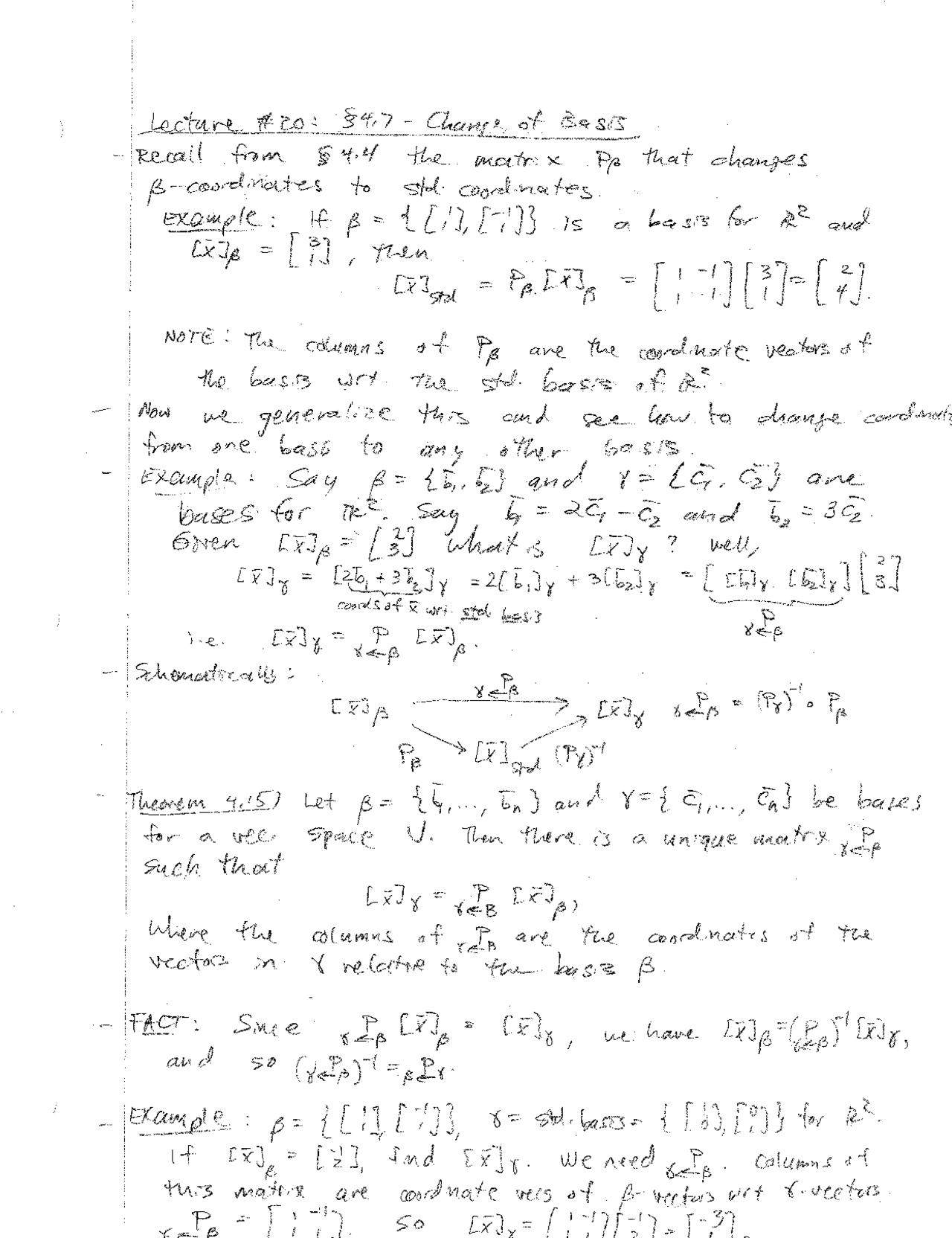 Solution Of Lecture 20 Matrices And Linear Algebra Math 2164 Docsity