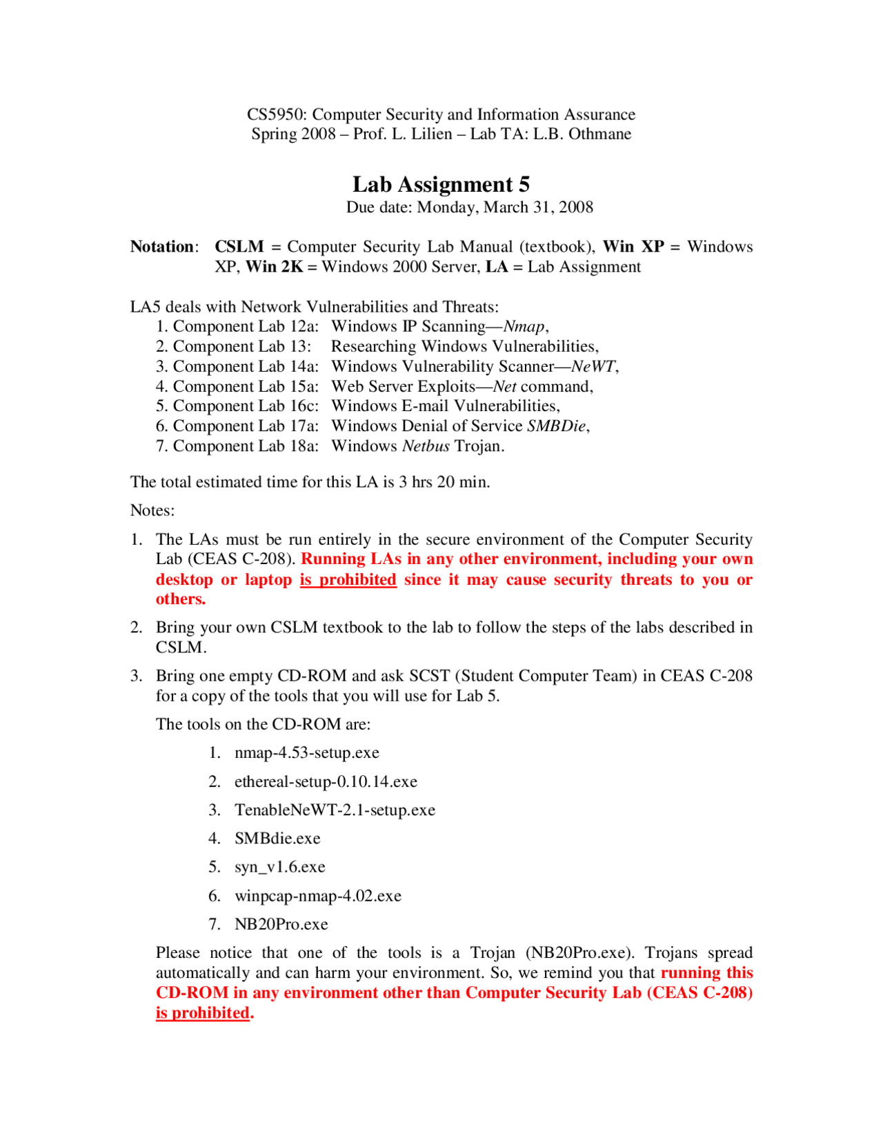Lab Assignment 5 On Embedded Systems Cs 5950 Assignments Computer