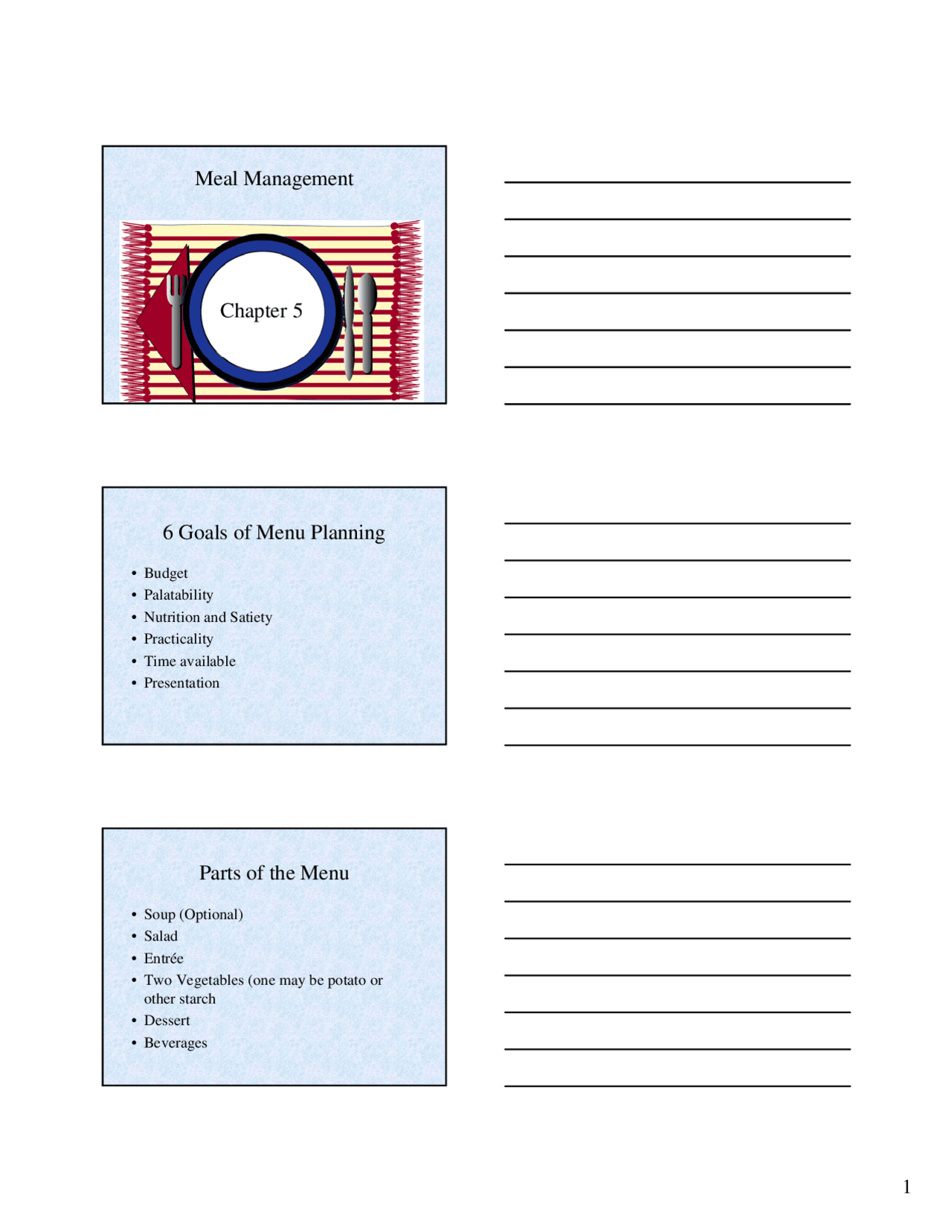 Meal Management Lecture Slides Food Selection And Preparation Fcs
