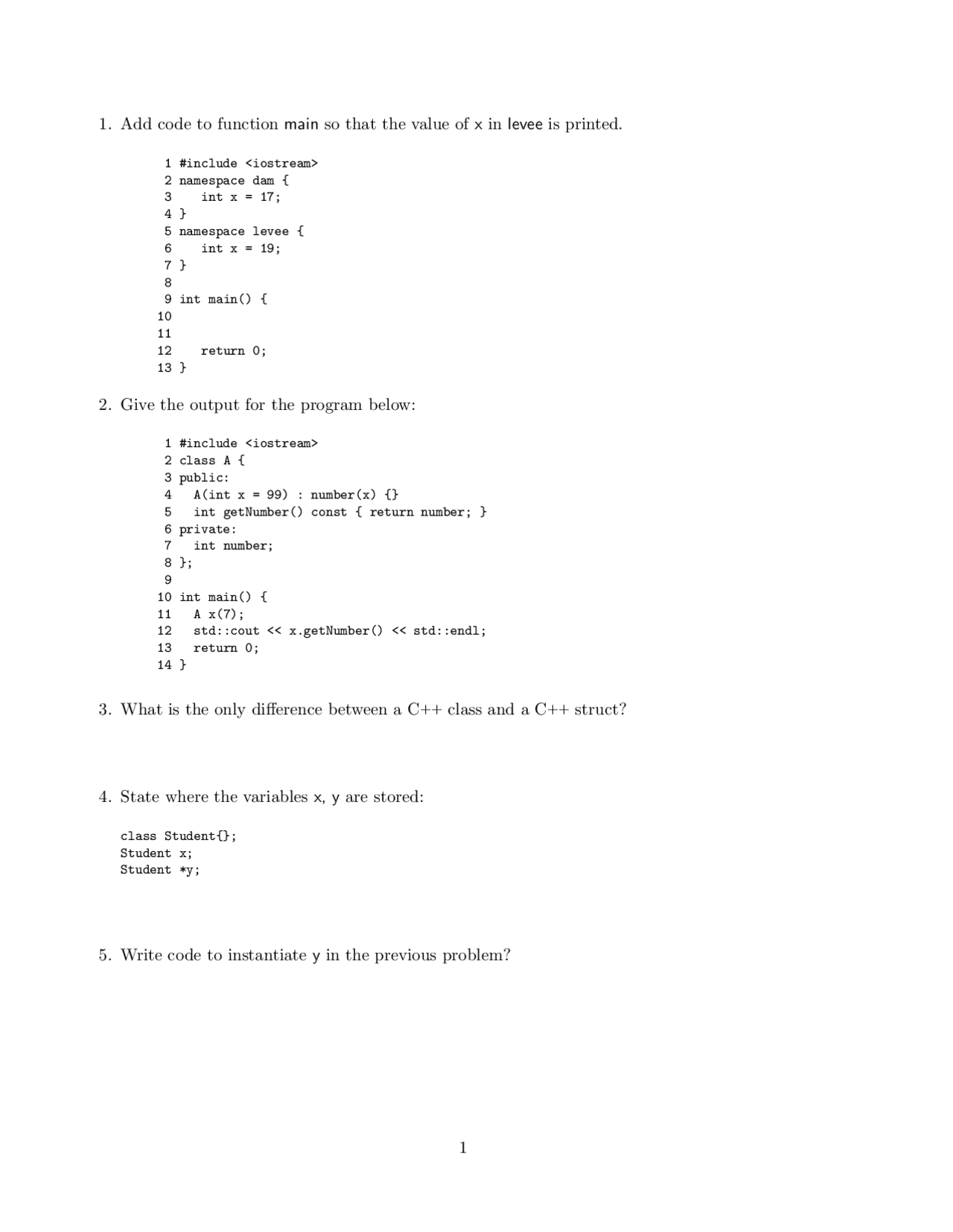 Practice Quiz 1 Programming Language Design And Implementation Cp