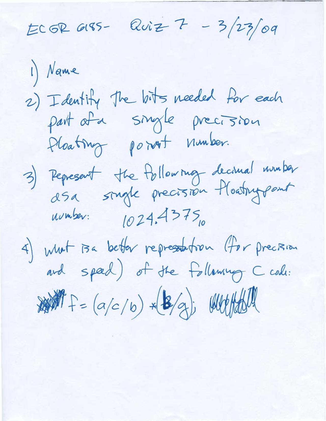 Quiz 7 With Solution Advanced Embedded System Design Ecgr 6185