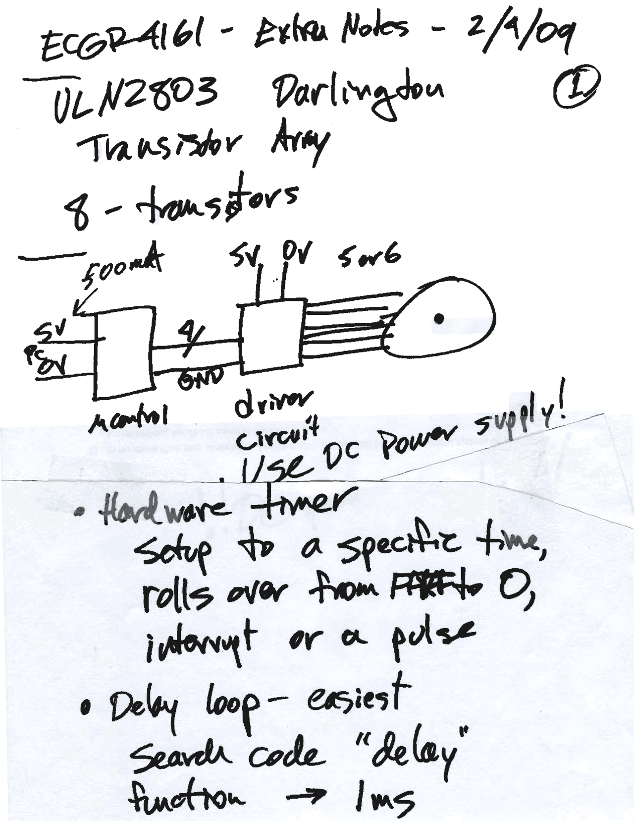 Handout Notes For Hardware Timers Introduction To Robotics Ecgr