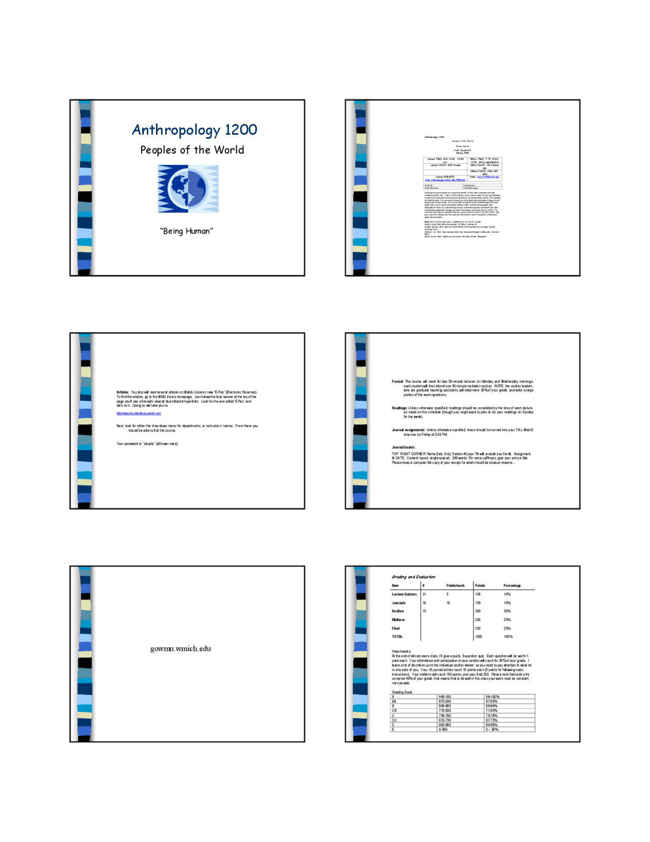 Lecture Slides For Exam Anthropology Peoples Of The World Anth