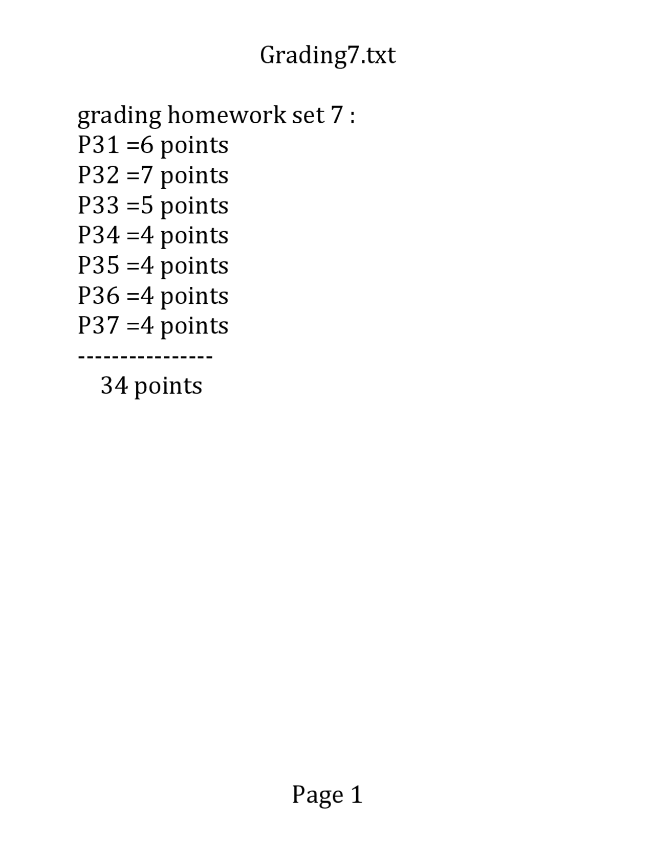 Grading Homework Set 7 - Directed Studies | PHY 405 - Docsity