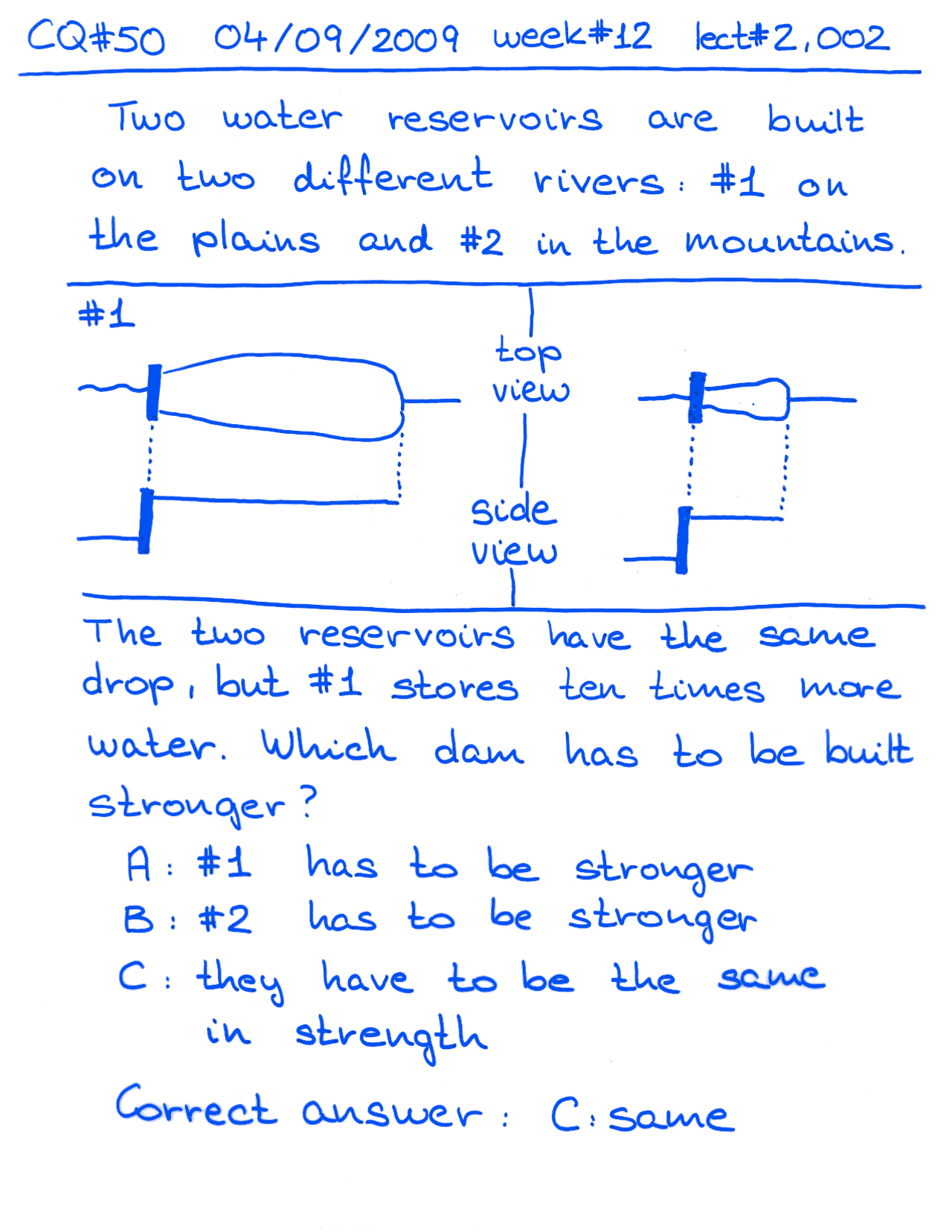 Notes On Two Water Reservoirs Which Builds On Two Different Rivers
