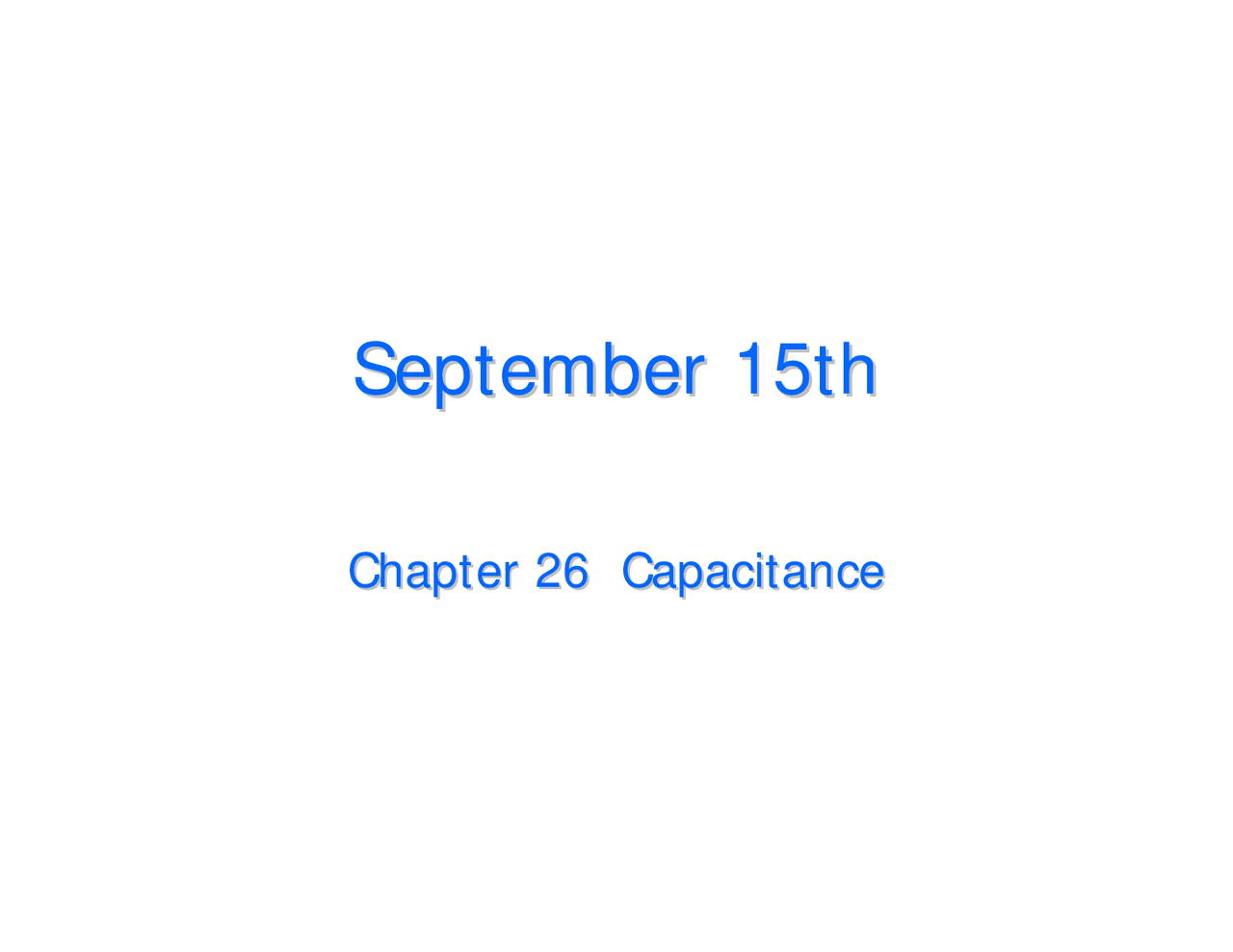 Notes On Capacitance Physics Scientists And Engineers Ii Phy 184