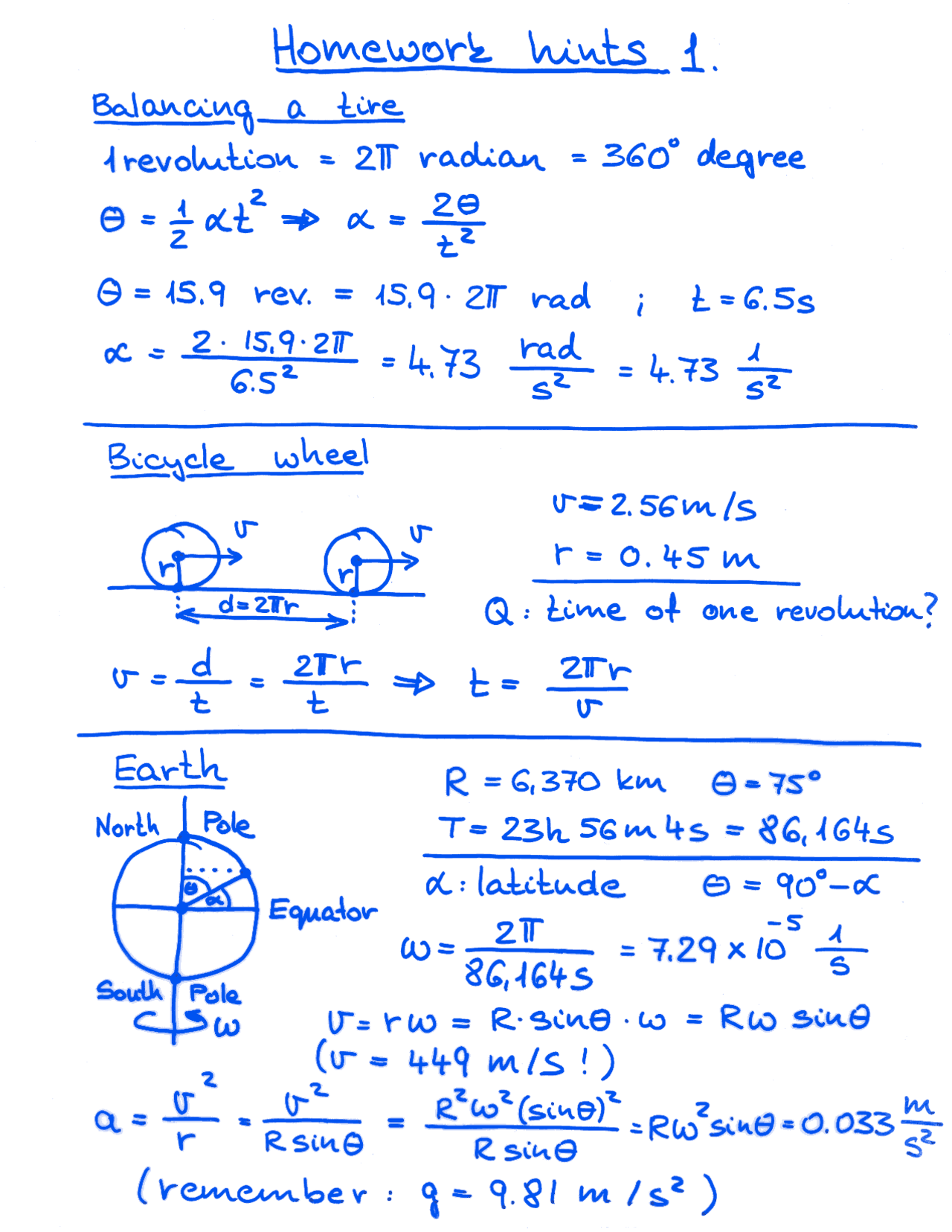 Balancing a Tire, Bicycle Wheel - Introductory Physics I | PHY 231 ...