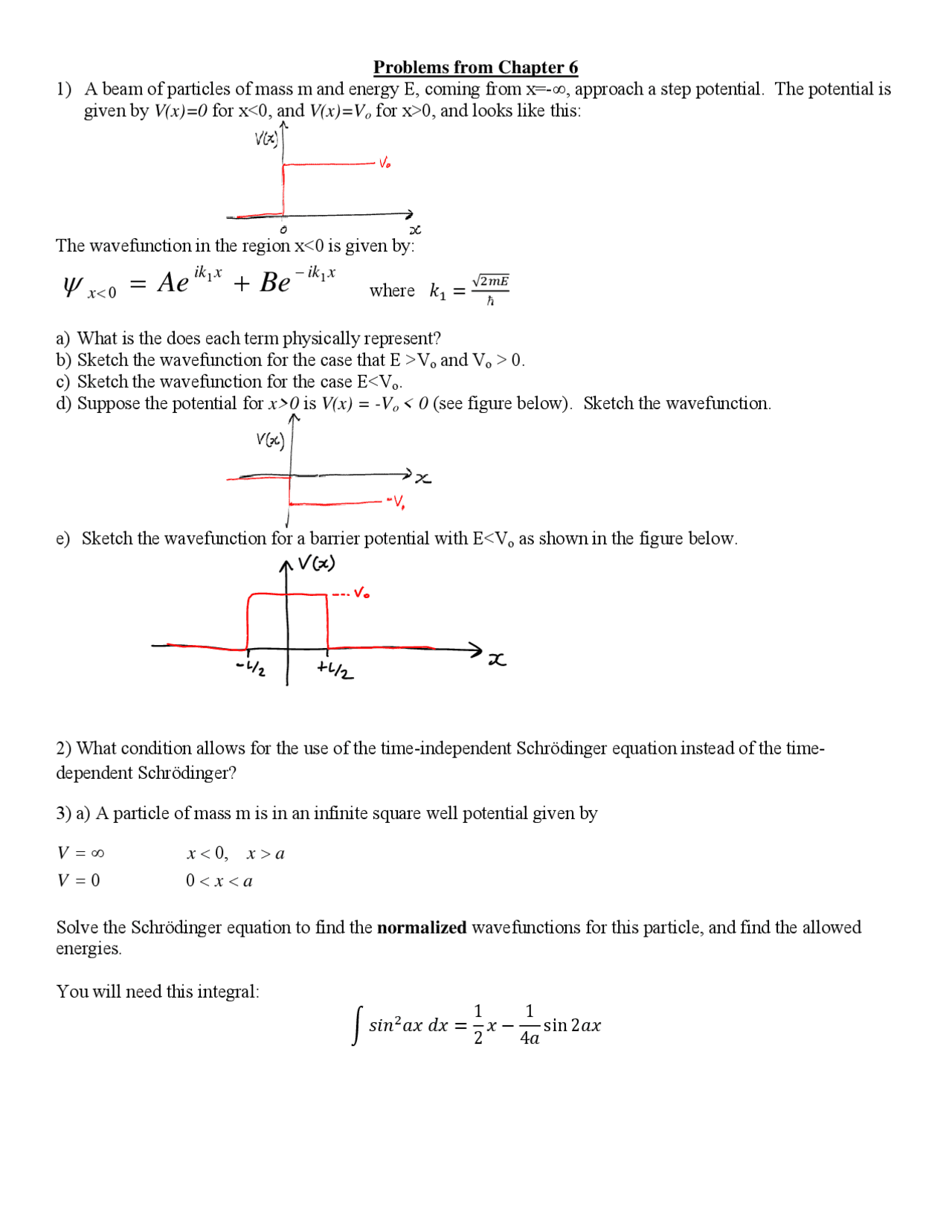 Practice Problems for Introduction to Modern Physics | PHYS 3141 - Docsity