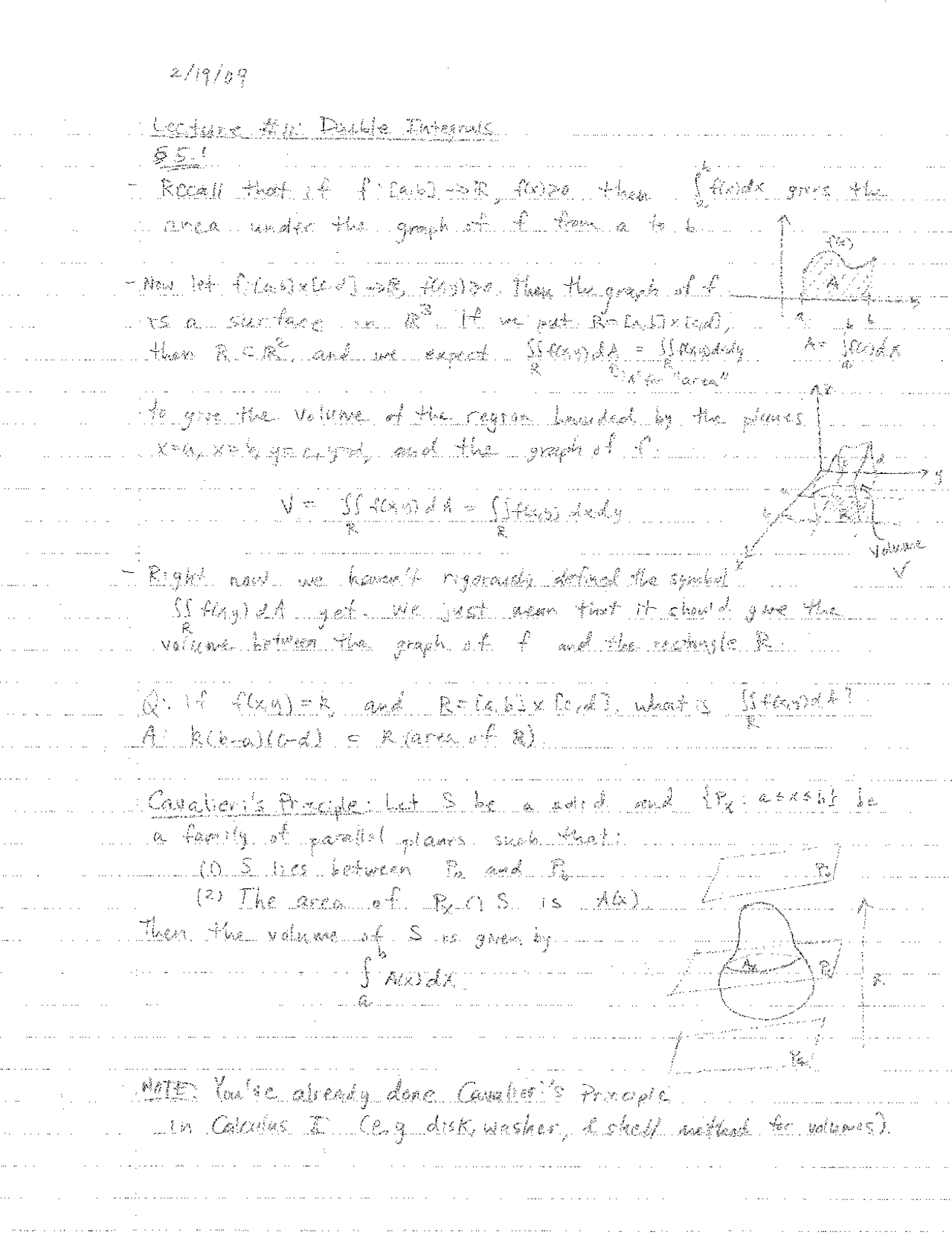 Double Integrals Lecture 11 Calculus Iv Math 2242 Docsity