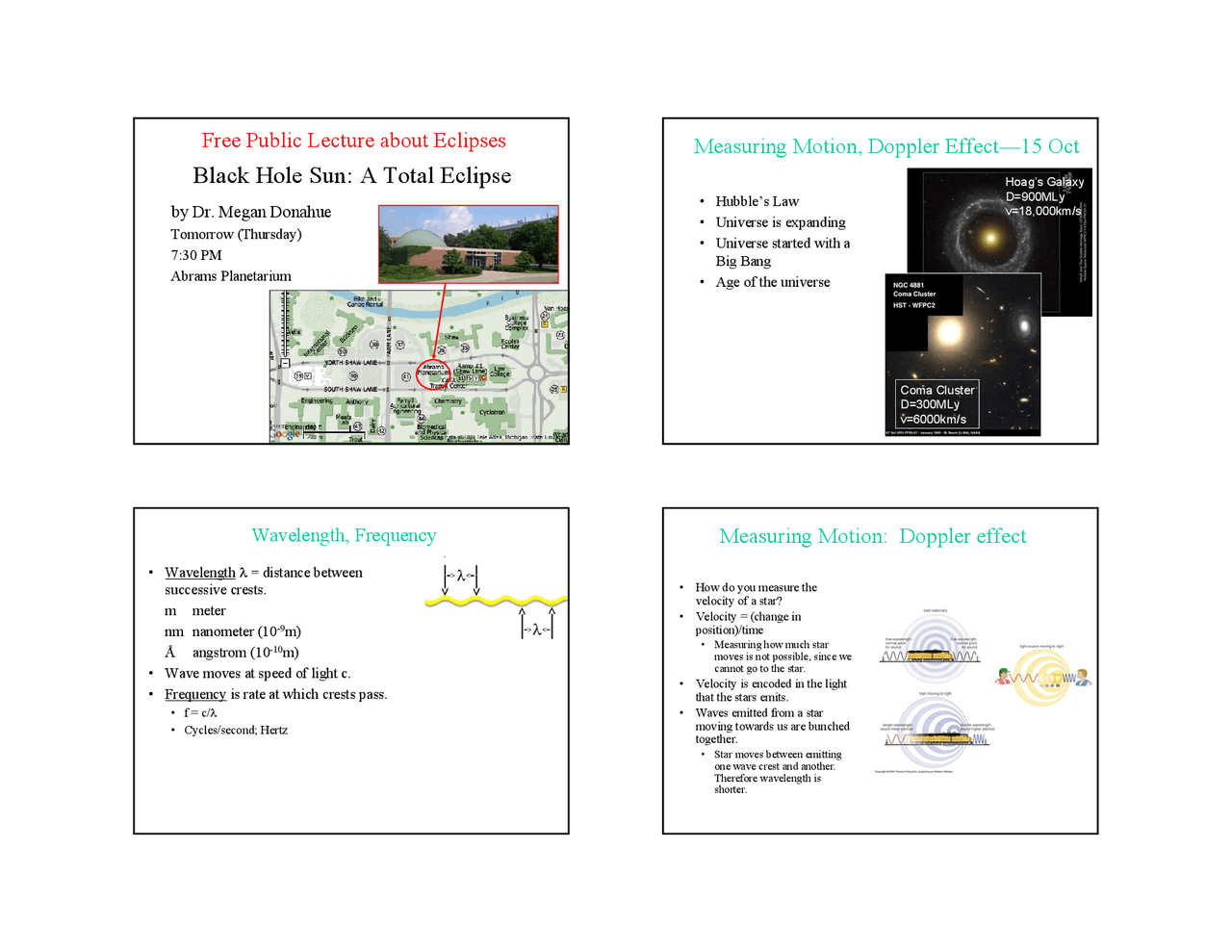 Eclipses The Science Of Astronomy Lecture Slides Ast 207 Docsity