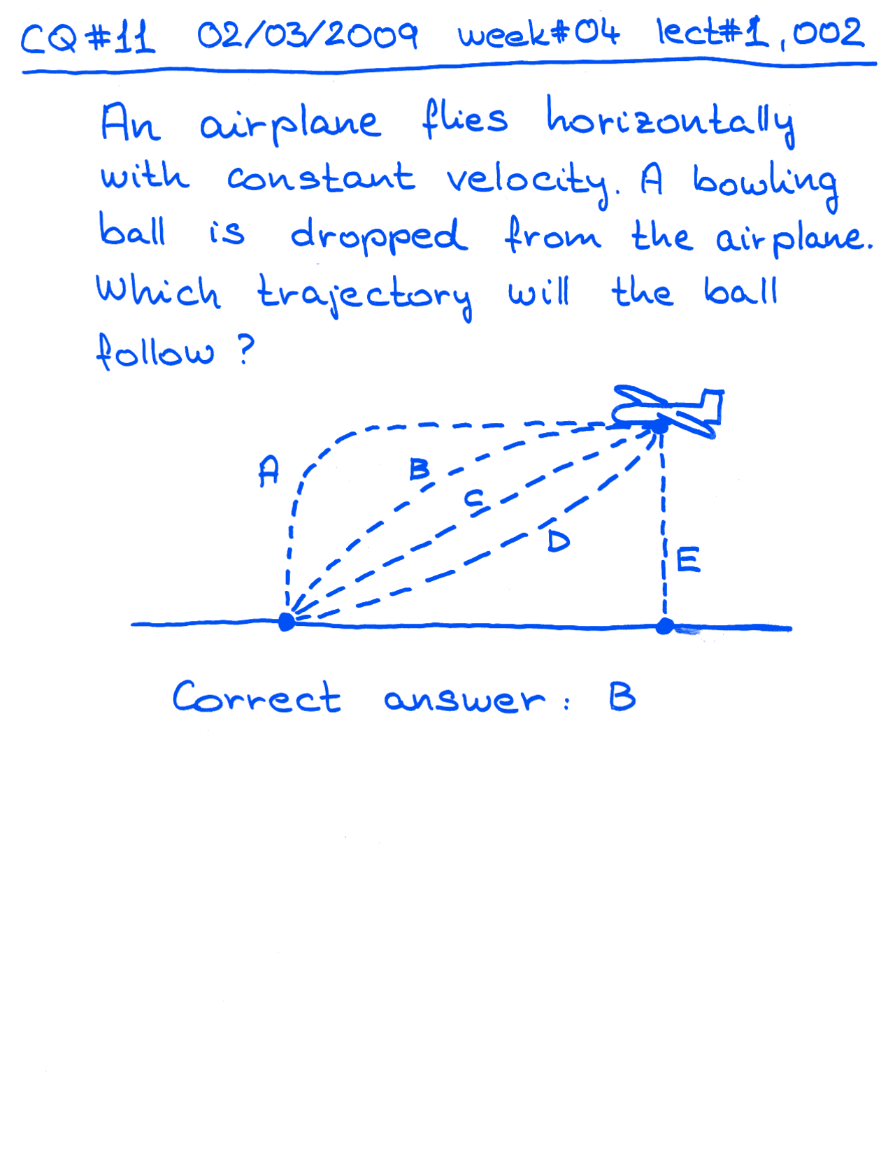 One Questions On Introductory Physics I With Answer Phy 231 Docsity