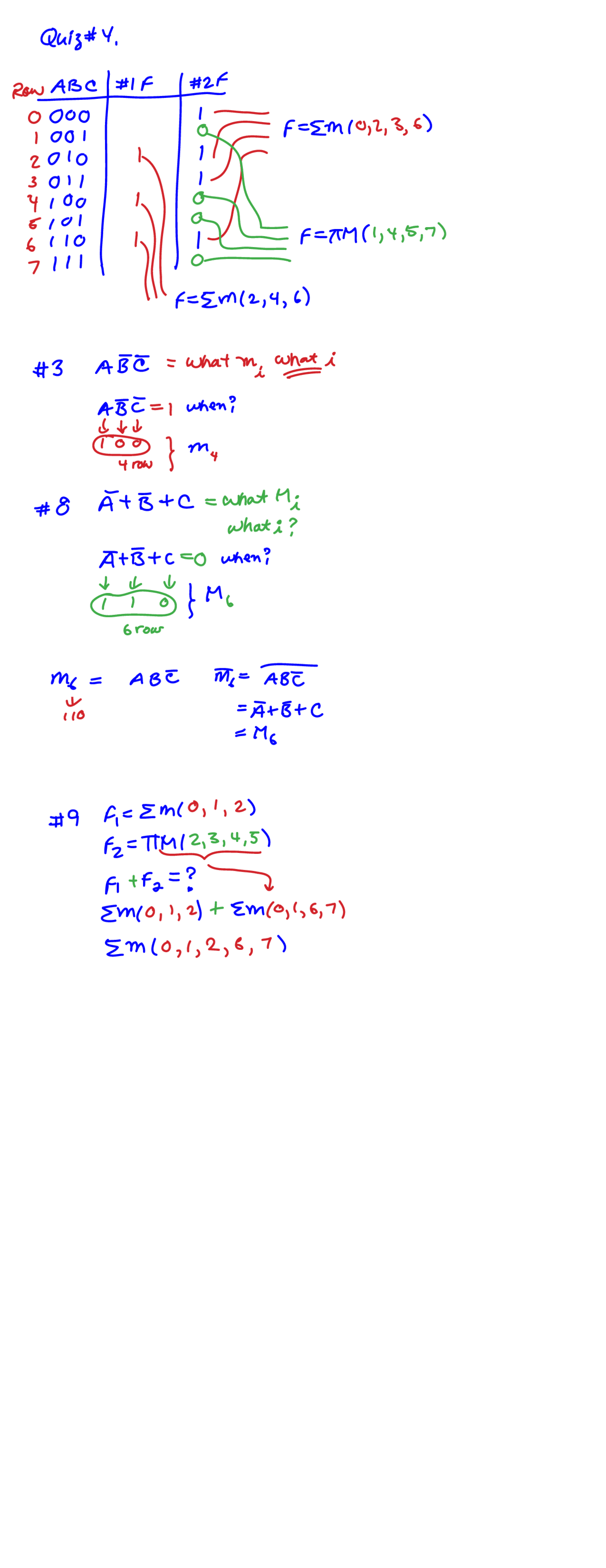 Quiz 4 With Solutions Digital Logic Ece 2500 Docsity