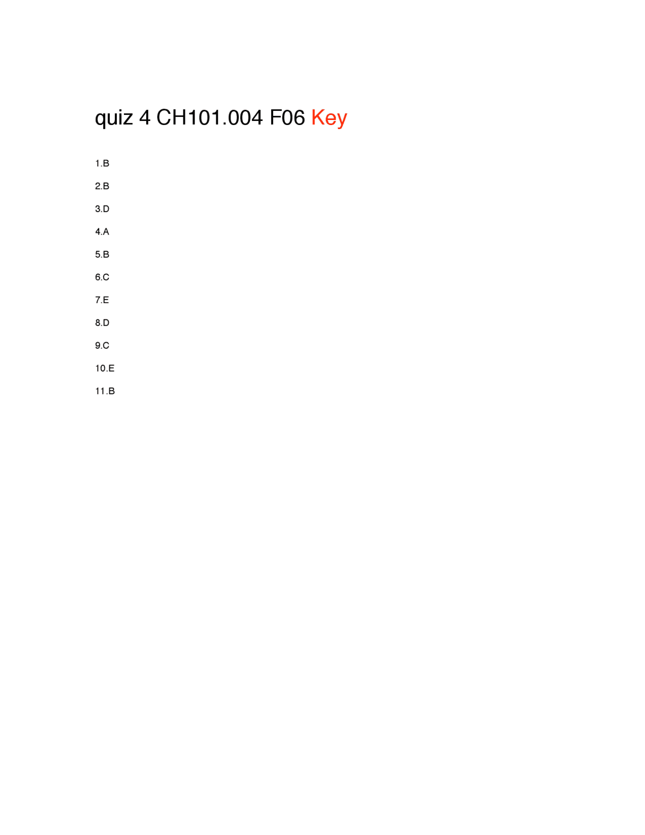 Solved Quiz 4 For General Chemistry Ch 101 Docsity