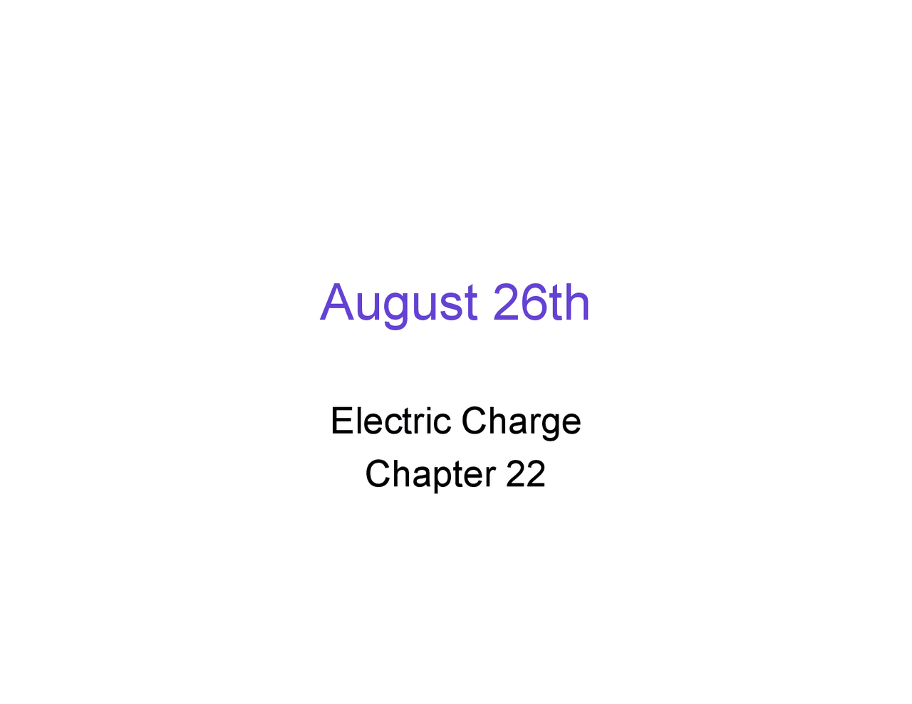 Electric Charge Physics Scientists And Engineers Ii Lecture Slides
