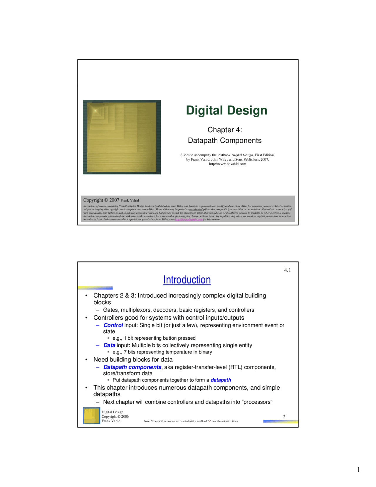 Datapath Components Lecture Notes Ecgr 3181 Docsity