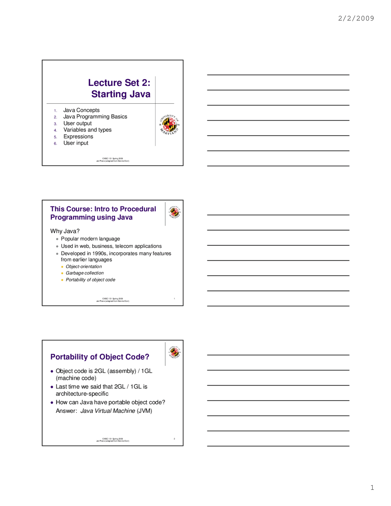Introduction To Procedural Programming Using Java Lecture Slide Cmsc 131 Docsity 9243